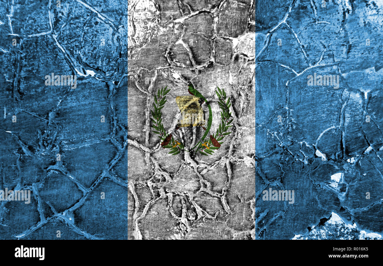 Old Guatemala grunge background flag Stock Photo - Alamy