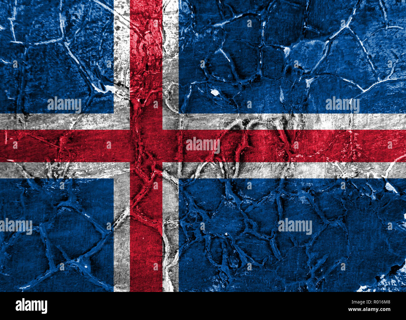 Old Iceland grunge background flag Stock Photo - Alamy