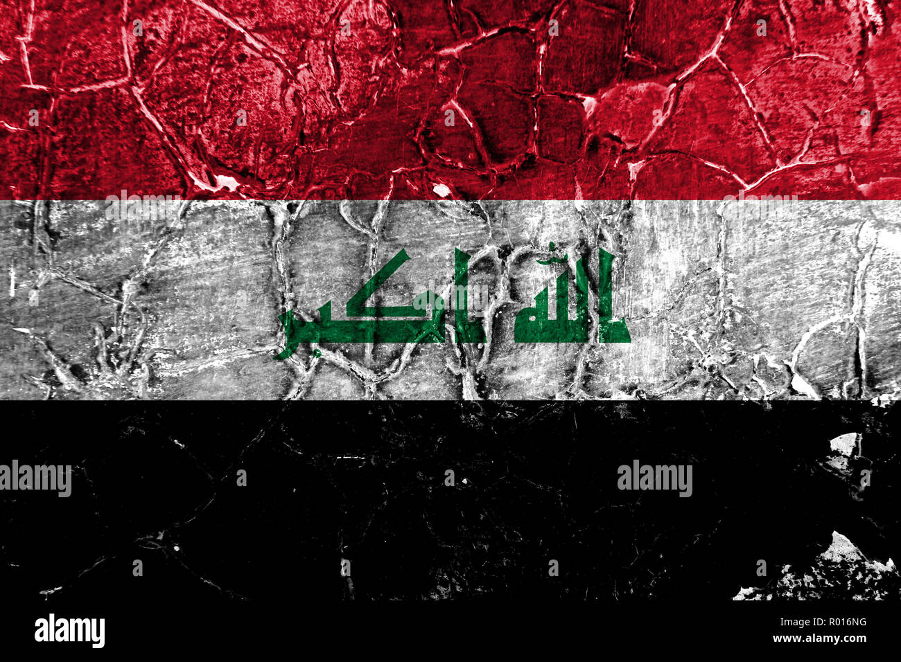 Old Iraq grunge background flag Stock Photo - Alamy