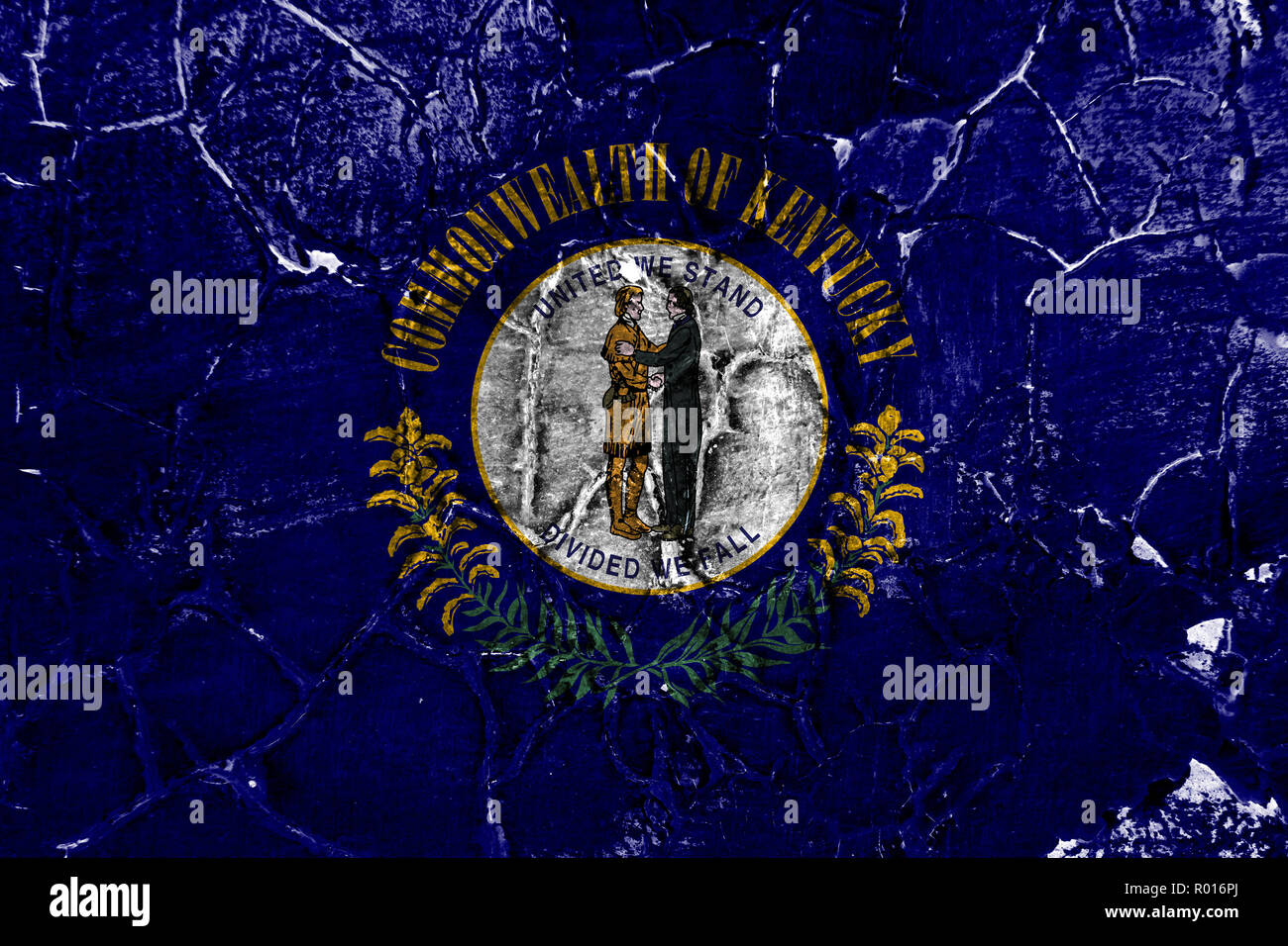 Kentucky us flag grunge hi-res stock photography and images - Alamy
