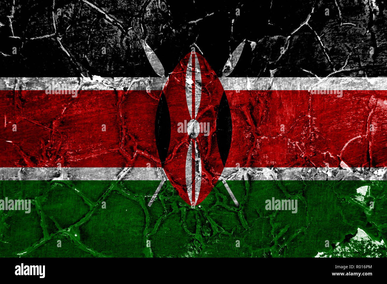 Grunge kenya flag hi-res stock photography and images - Alamy