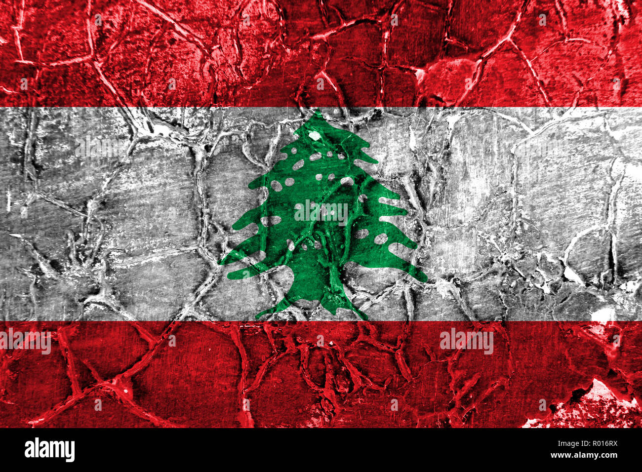 Lebanon grunge flag hi-res stock photography and images - Alamy