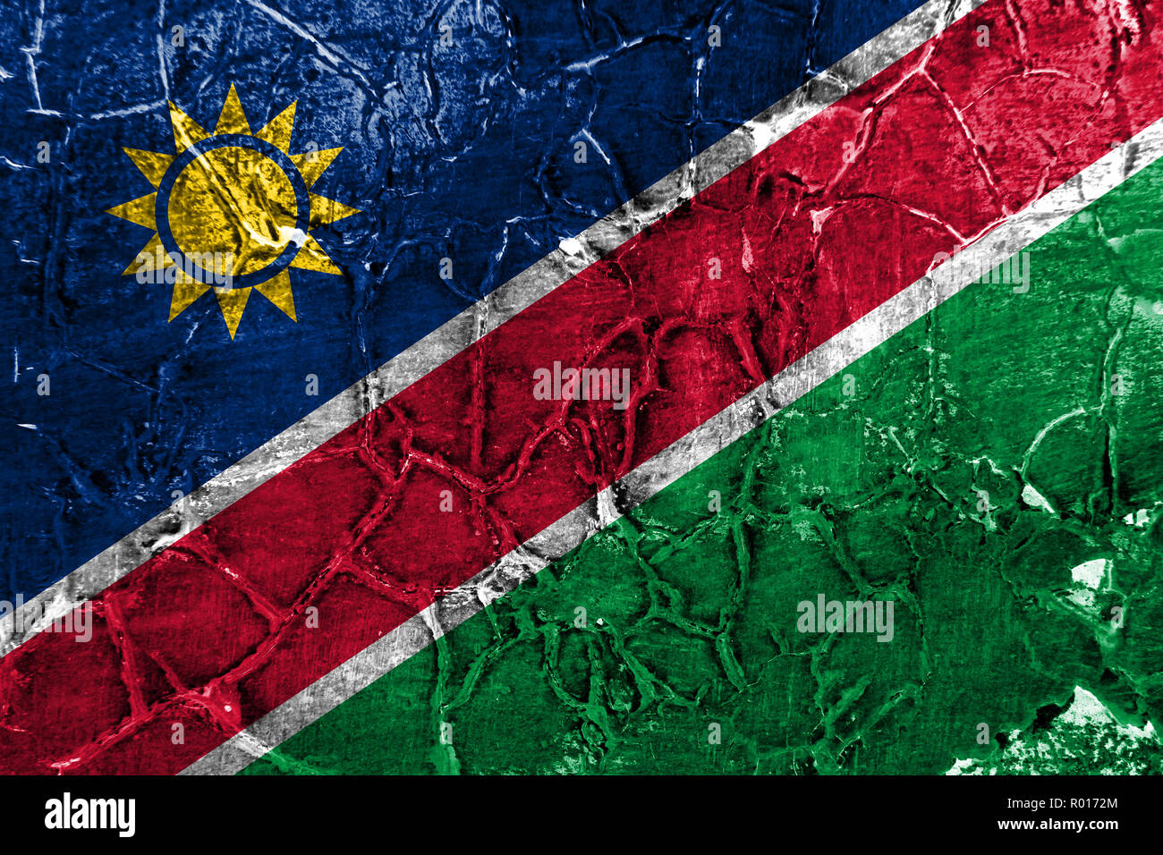 Old Namibia grunge background flag Stock Photo - Alamy