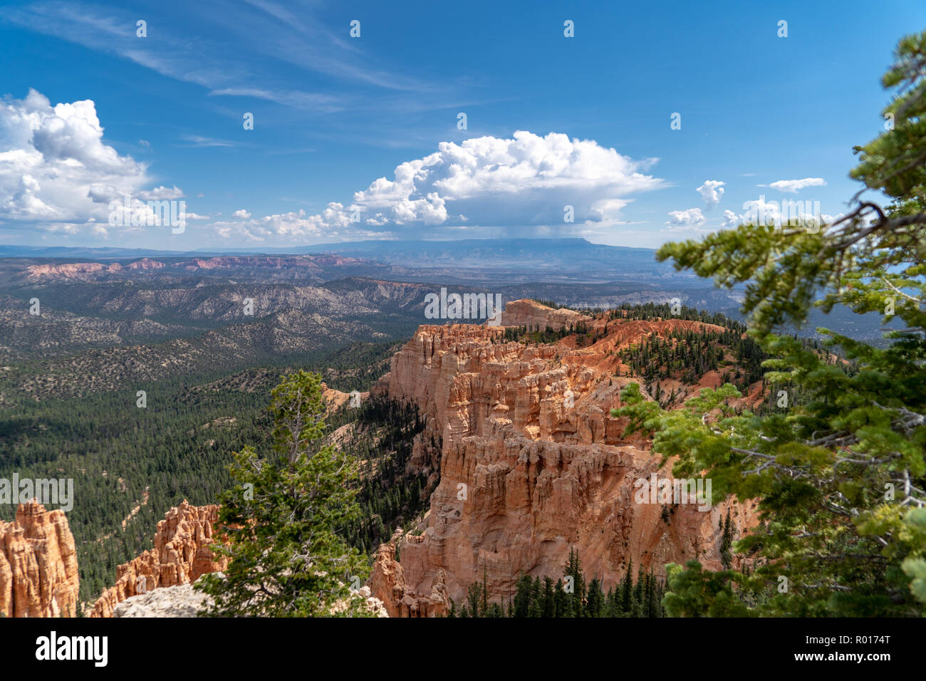 Rainbow Point at Bryce Canyon National Park on a sunny day Stock Photo ...