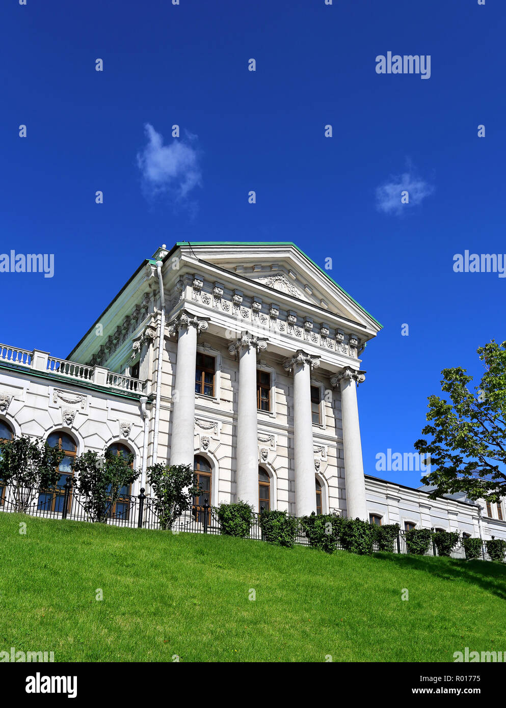 Wing of the classical building of the late eighteenth century with ...