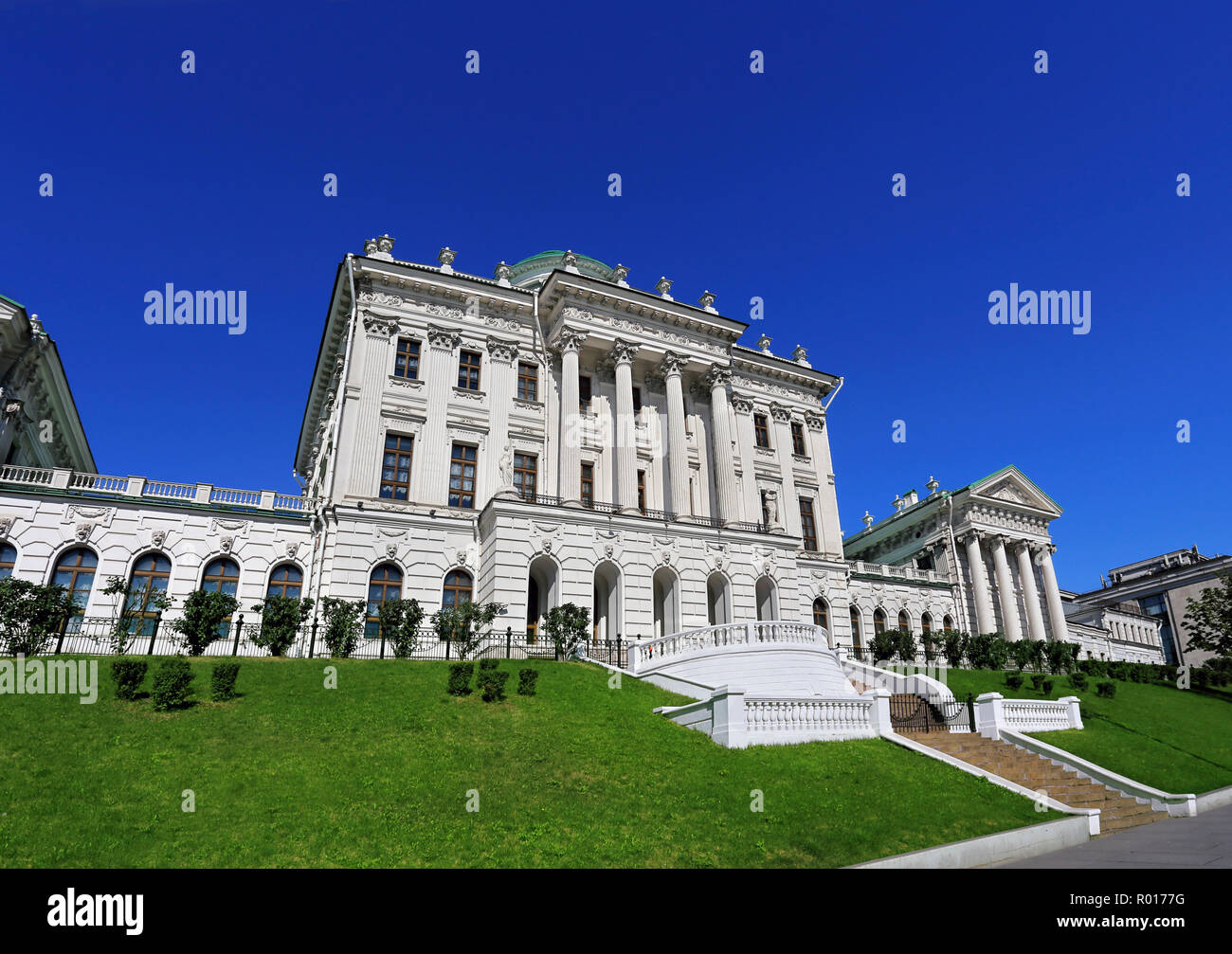 Front of the classical building of the late eighteenth century with ...