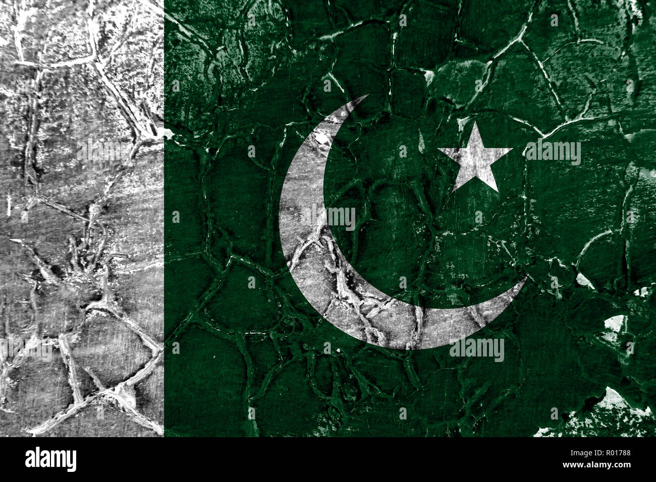 Old Pakistan grunge background flag Stock Photo - Alamy