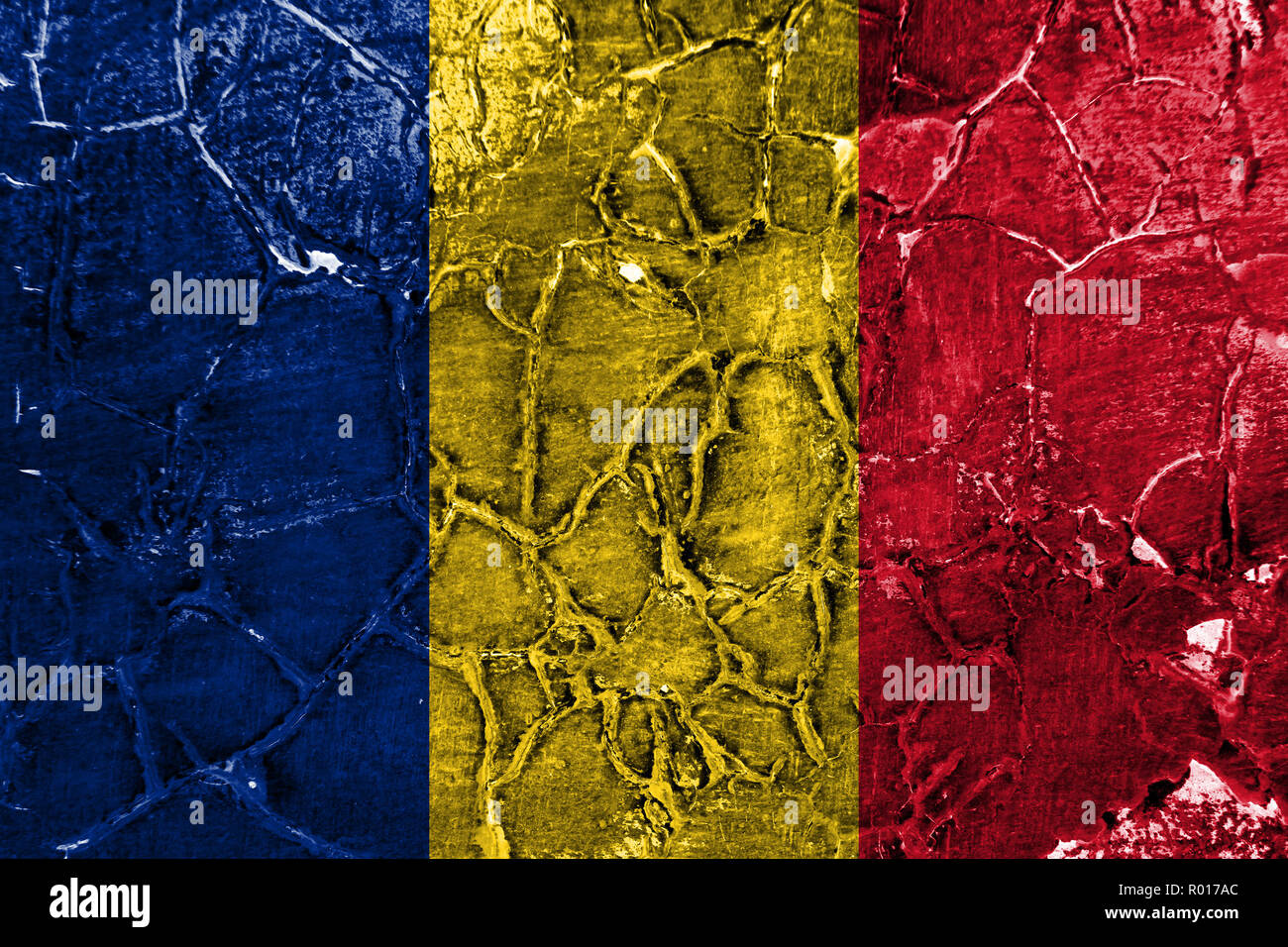 Old Romania grunge background flag Stock Photo - Alamy