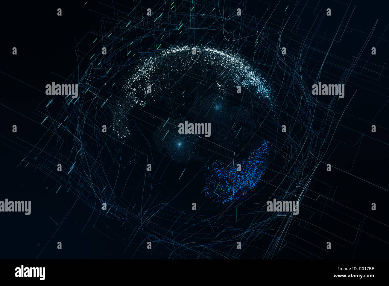 3d rendering, big data and finance Stock Photo - Alamy
