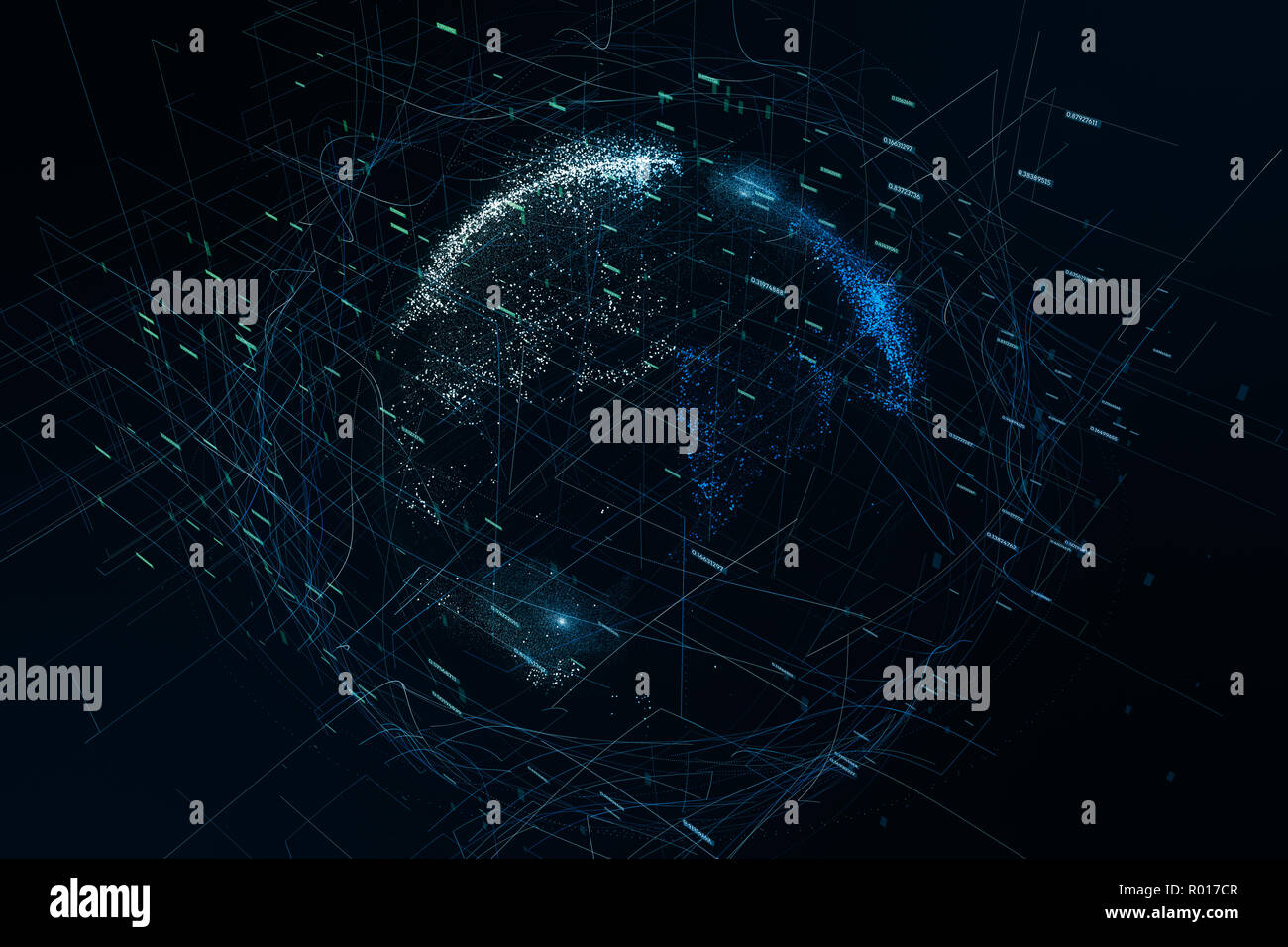3d rendering, big data and finance Stock Photo - Alamy