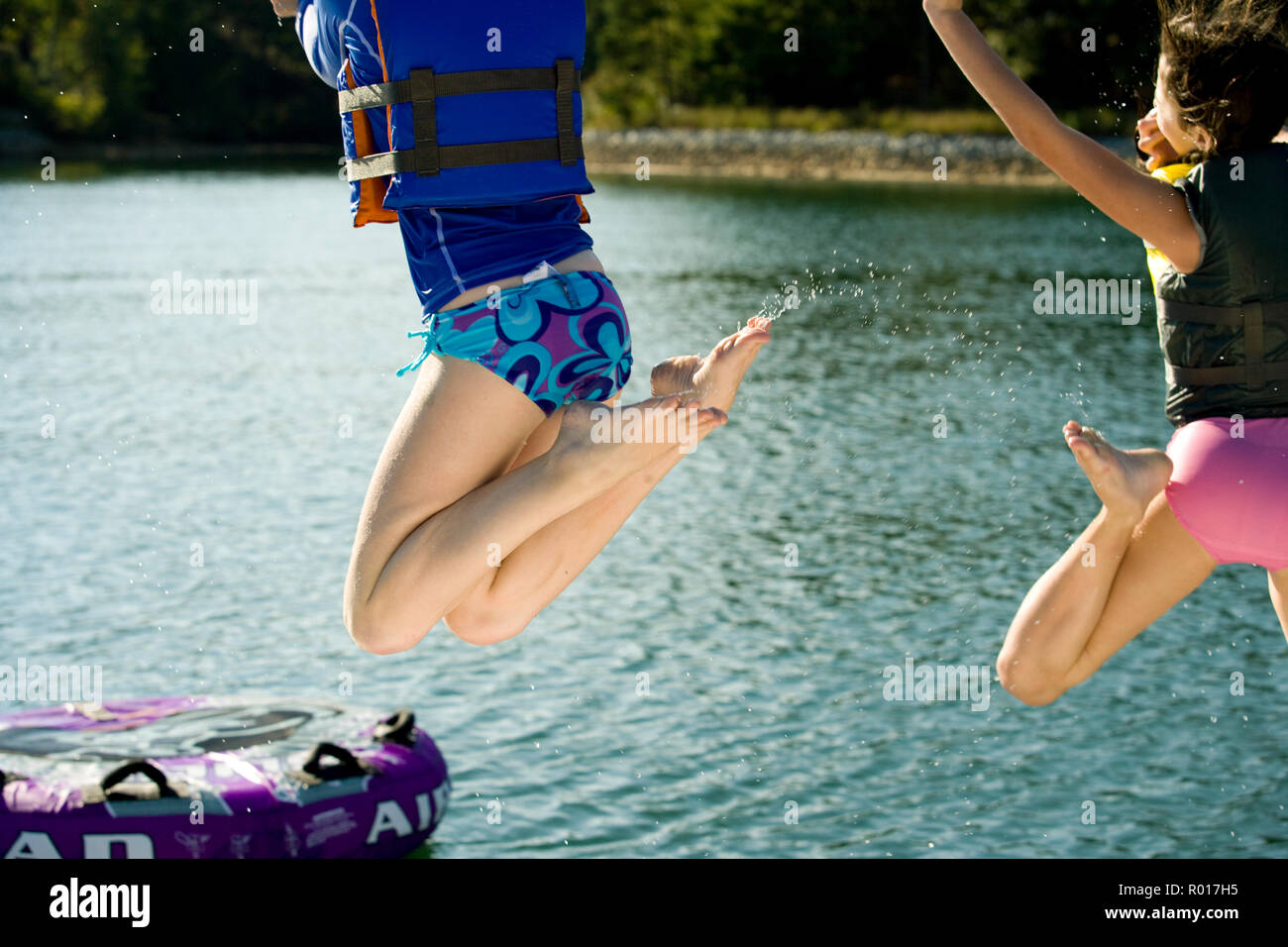Pre teens life jacket hi-res stock photography and images - Alamy