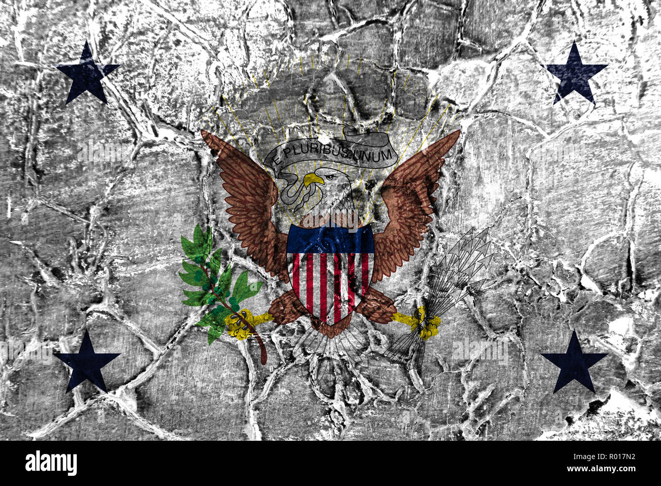 Vice President grunge flag, United States of America Stock Photo - Alamy