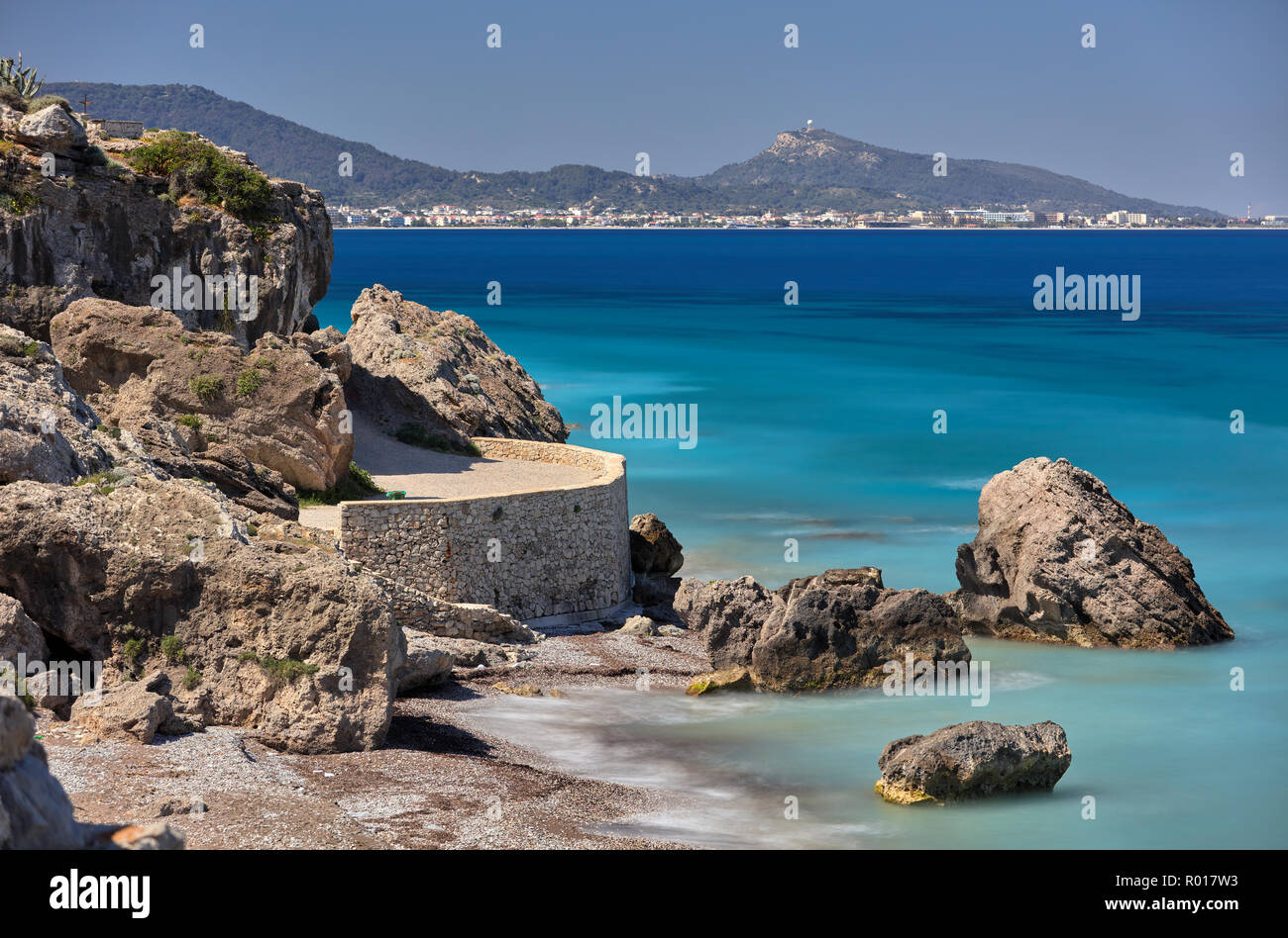 Rocks in sea rhodes greece hi-res stock photography and images - Alamy