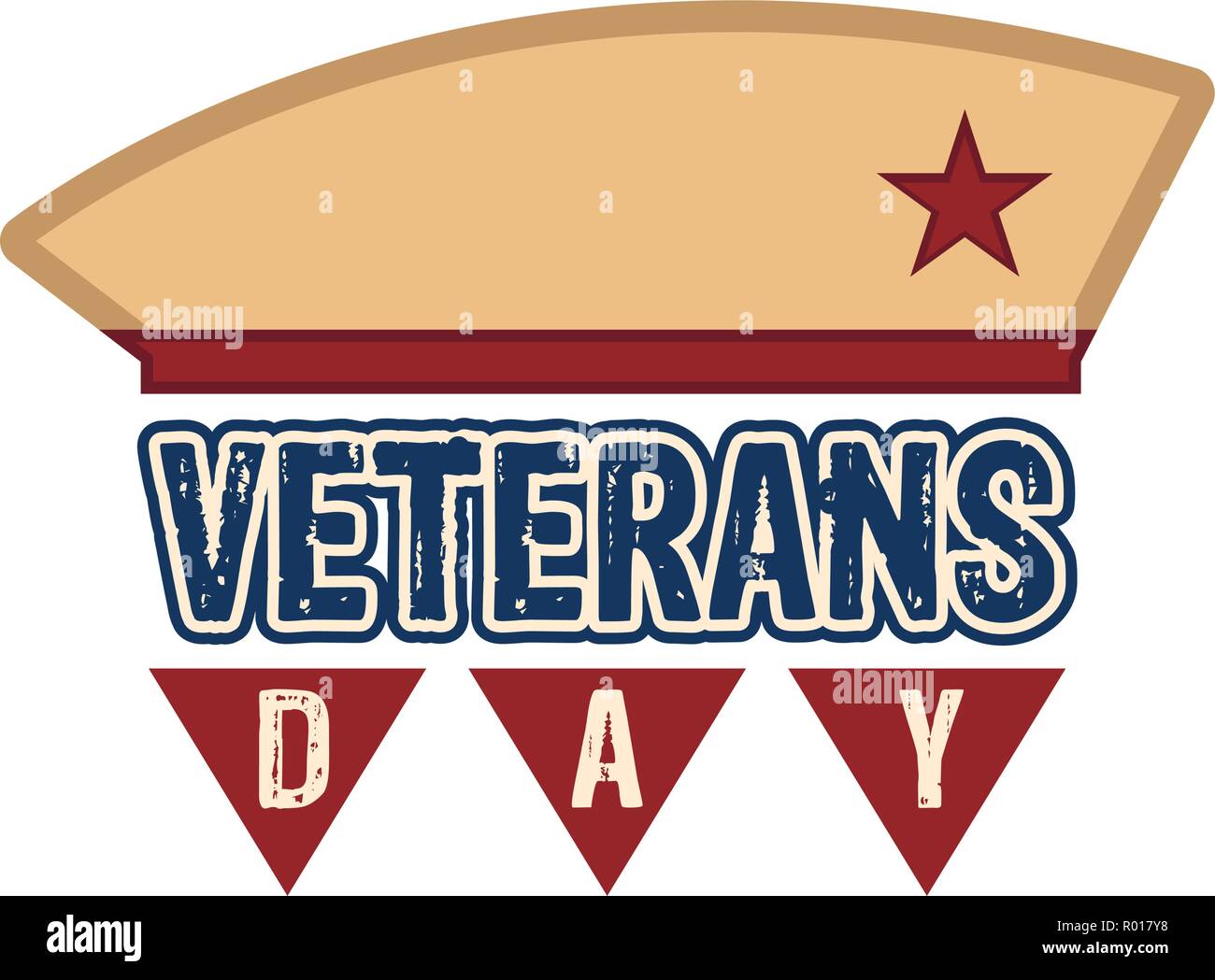 American flag military hat Stock Vector Images - Alamy