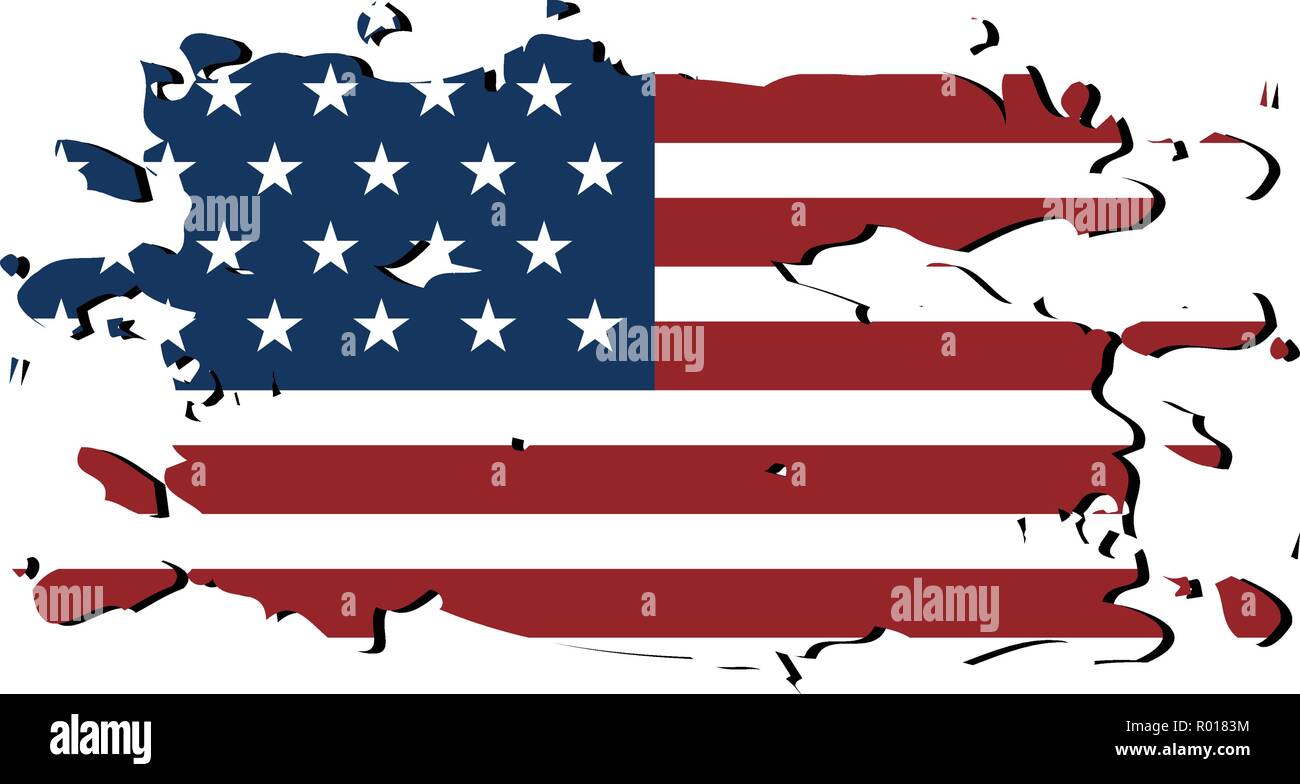 Textured flag of United States Stock Vector Image & Art - Alamy