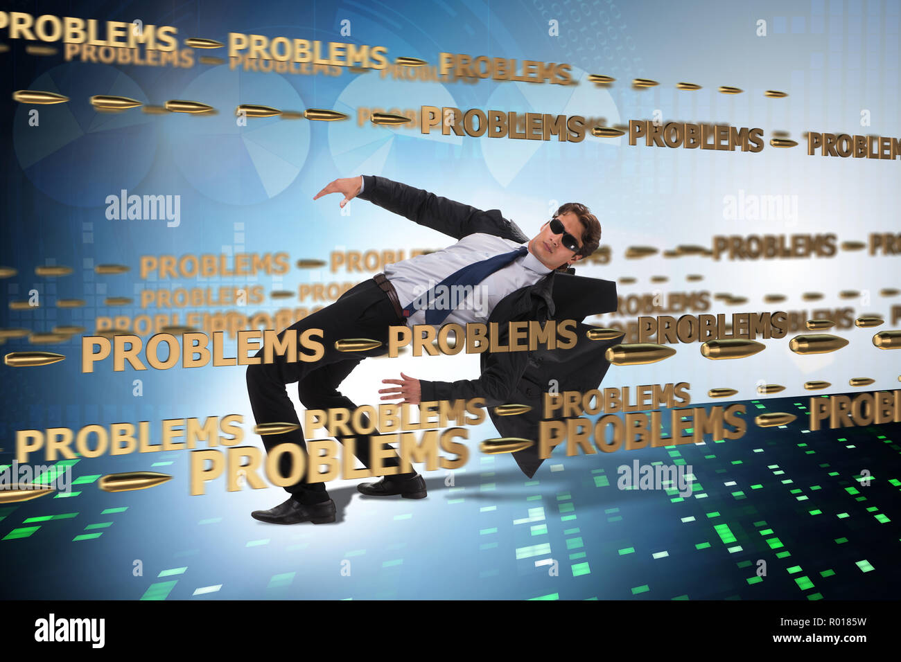 Business problem and challenge concept with businessman Stock Photo - Alamy