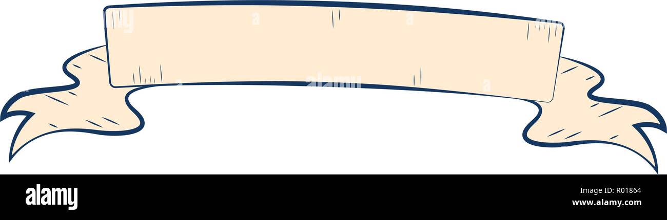 Isolated empty vintage ribbon Stock Vector Image & Art - Alamy