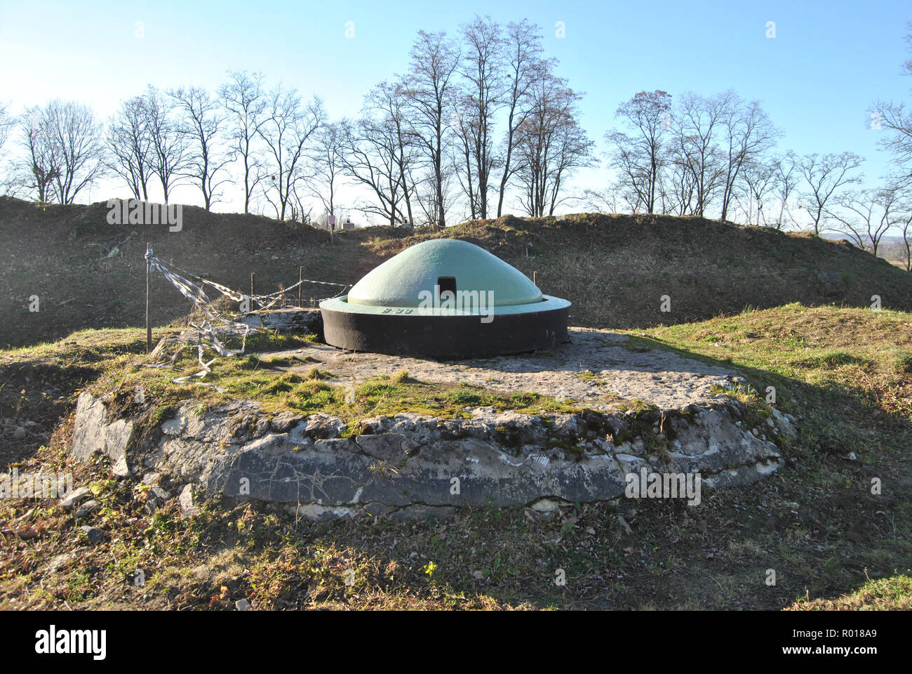 Panzer observation turret cast by Skoda in 1897. In exposition at ...