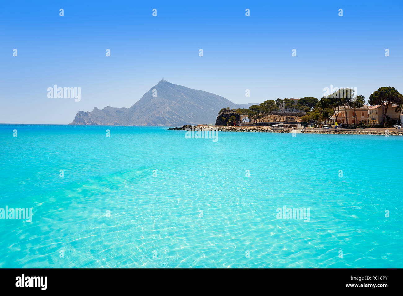 Altea beach in Alicante Playa de L Olla beach Stock Photo - Alamy