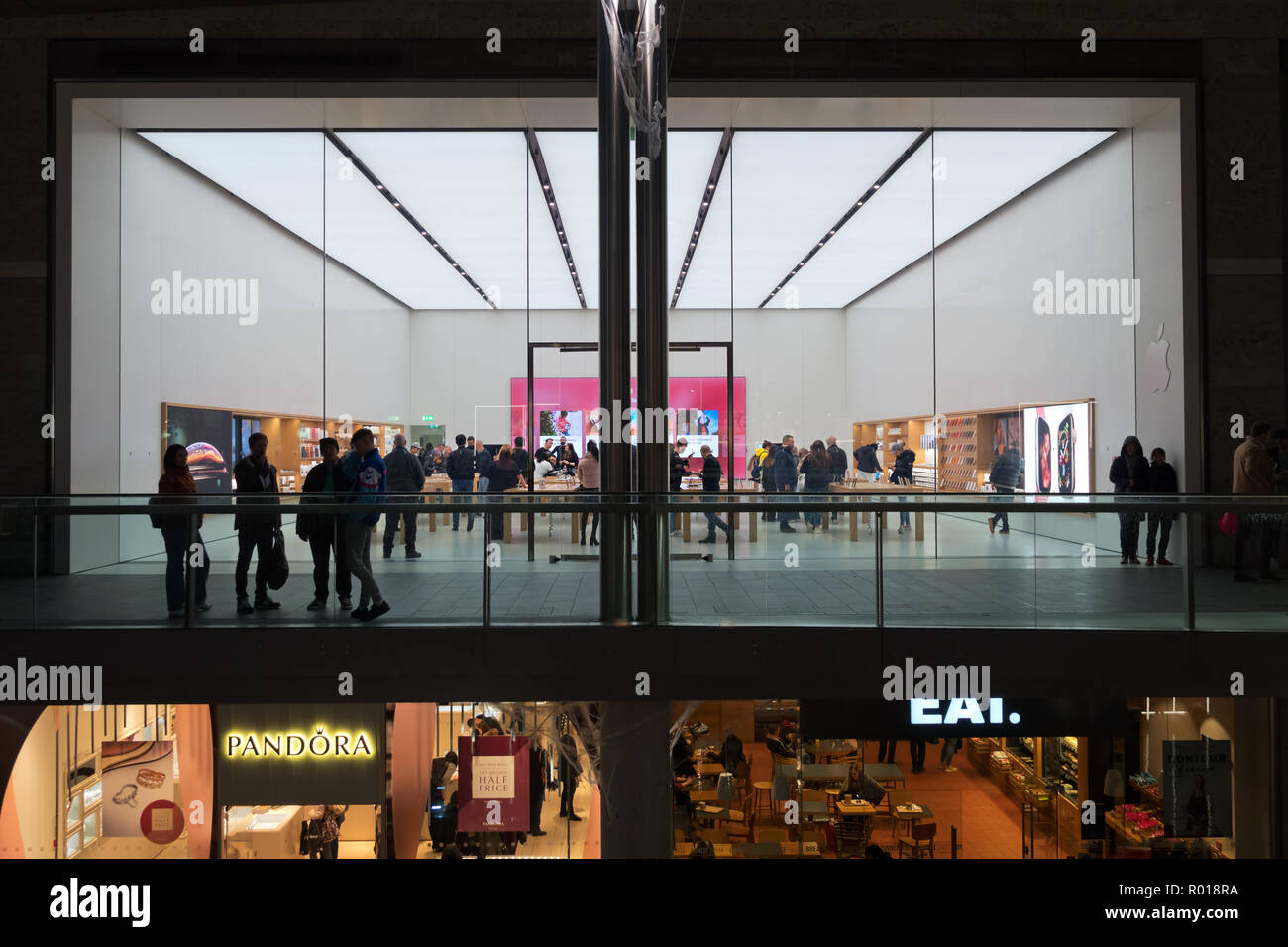 Exterior of the Apple store in Liverpool One, Liverpool UK 2018 Stock ...