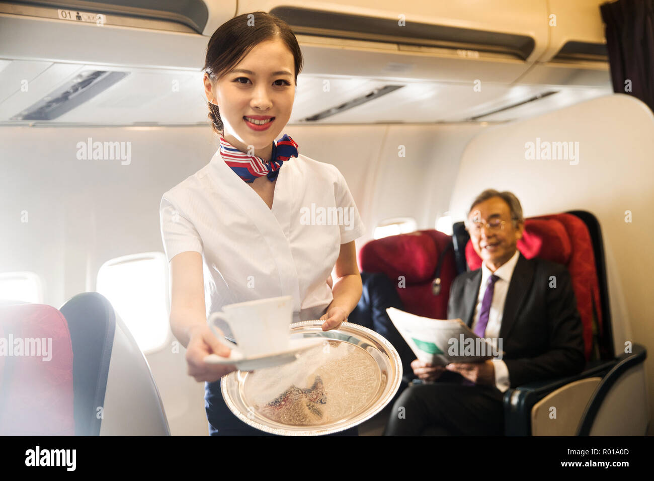 Private jet cabin crew hi-res stock photography and images - Alamy