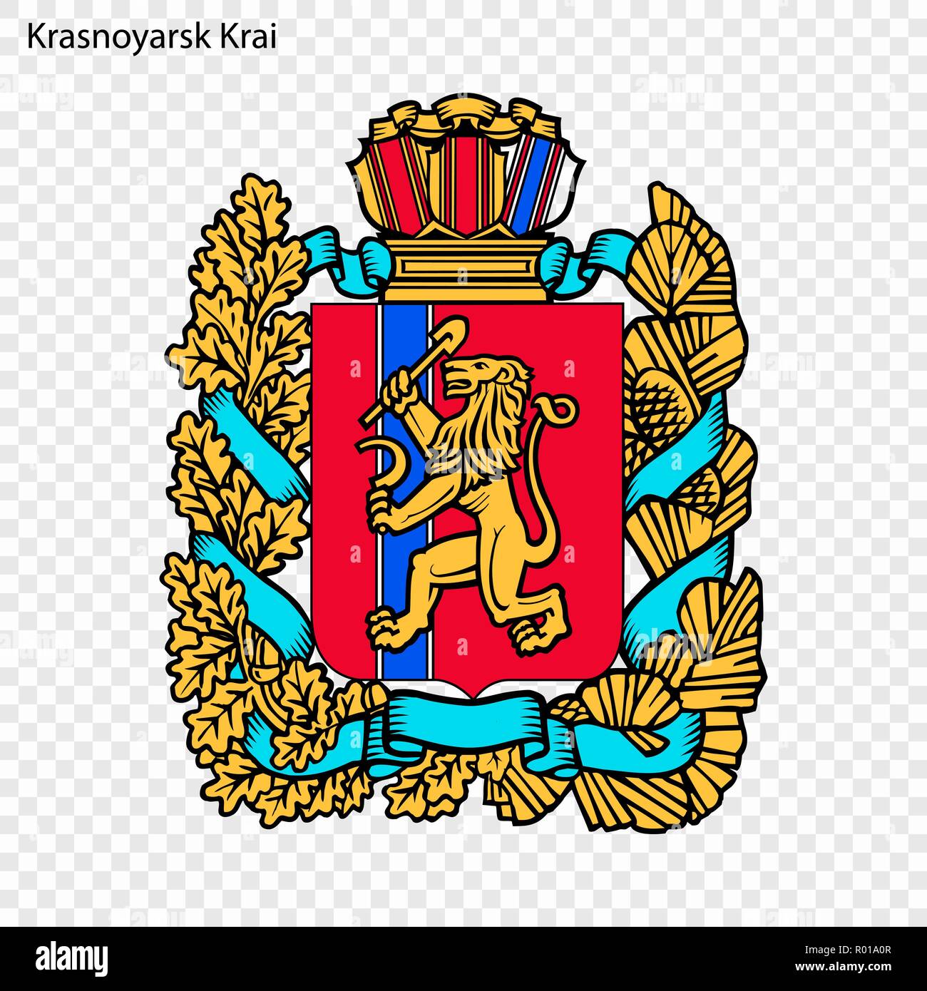 Flag of the krasnoyarsk region hi-res stock photography and images - Alamy
