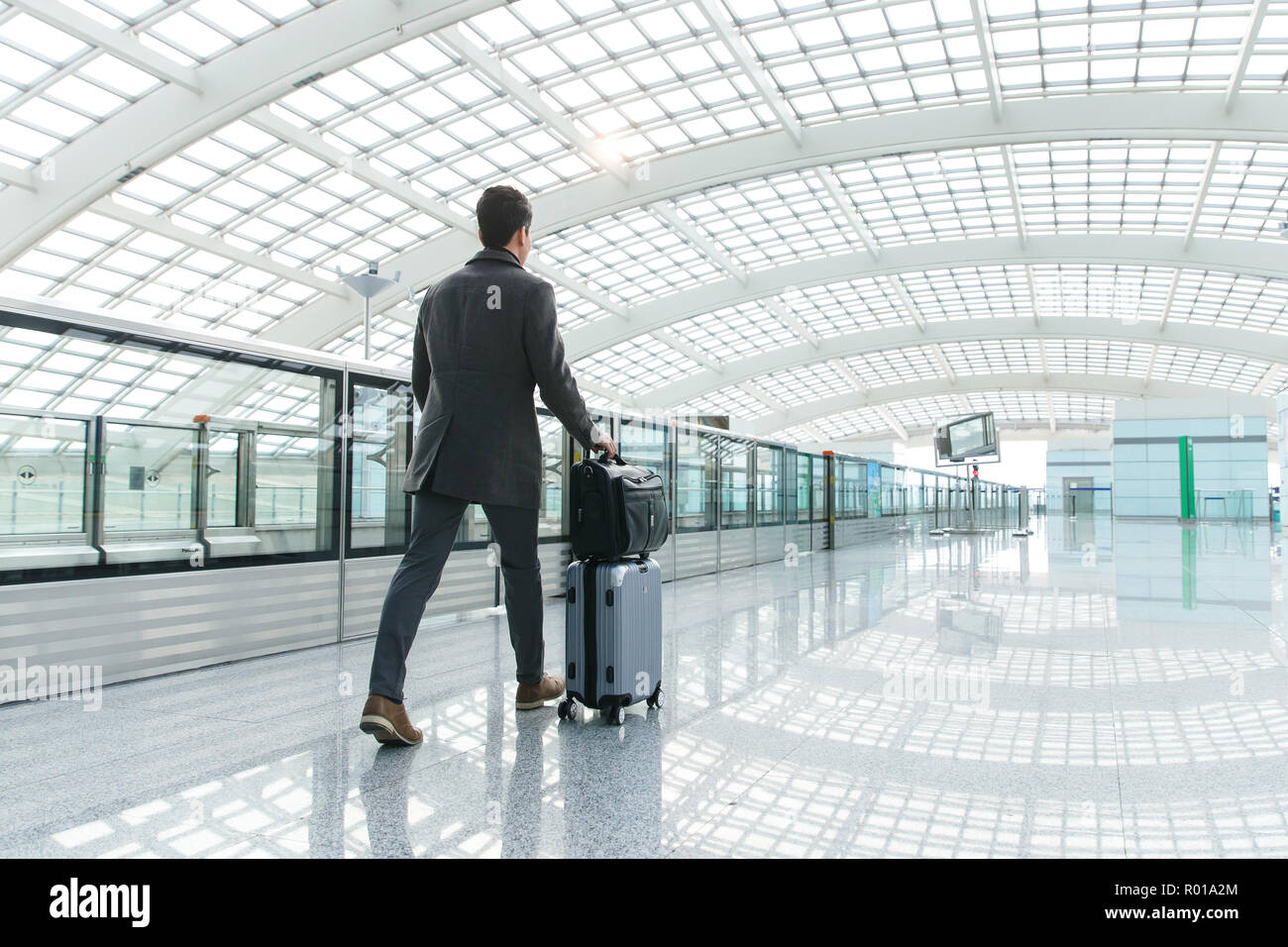 Business man at the airport Stock Photo - Alamy