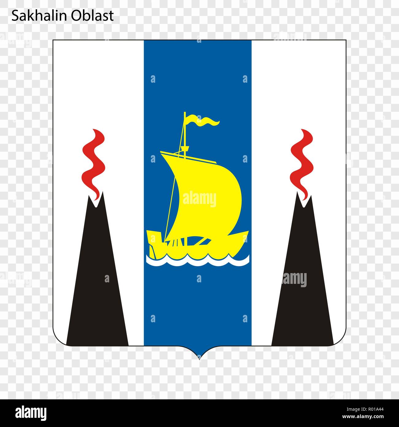 Sakhalin flag hi-res stock photography and images - Alamy