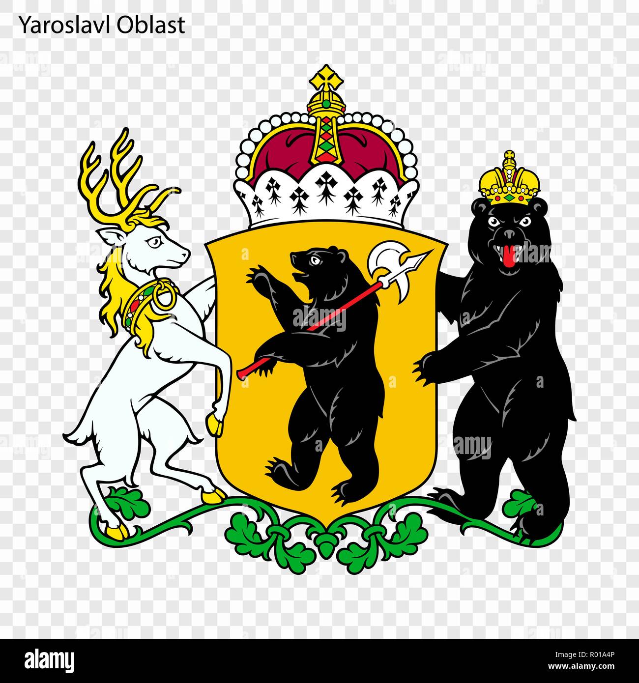 Yaroslavl flag Stock Vector Images - Alamy