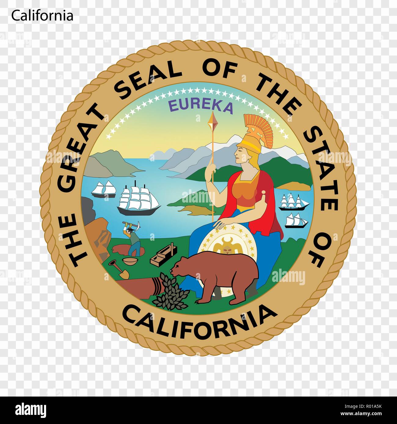 Emblem of Maryland, state of USA. Vector illustration Stock Vector ...