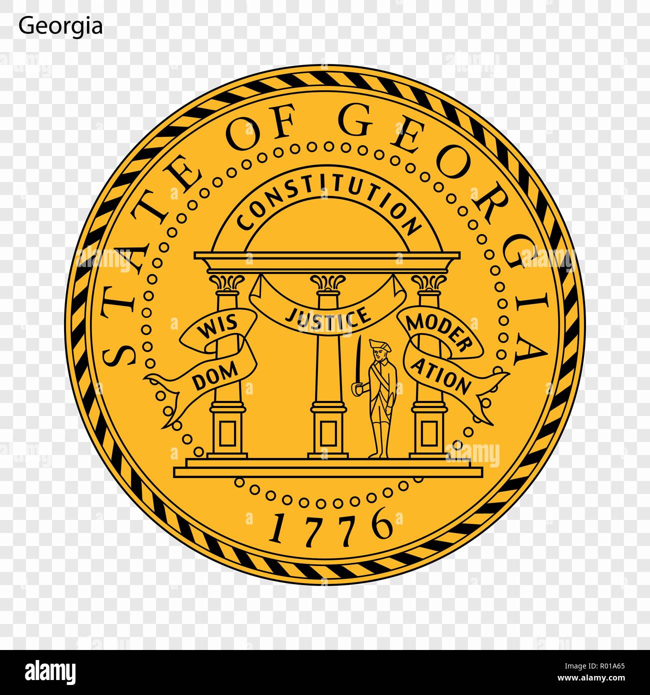 Emblem of Missouri, state of USA. Vector illustration Stock Vector ...