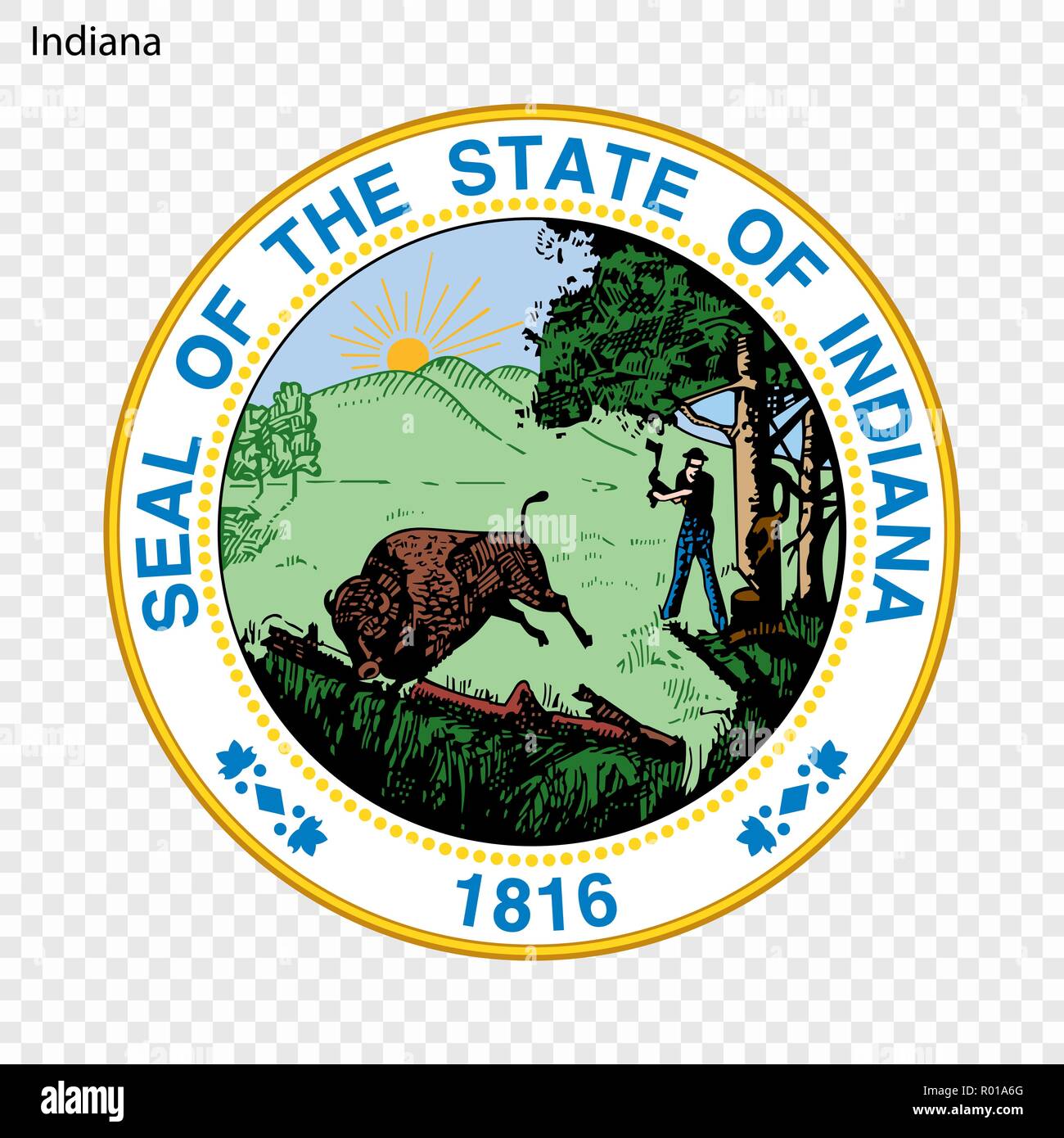 Emblem of Nevada, state of USA. Vector illustration Stock Vector Image ...