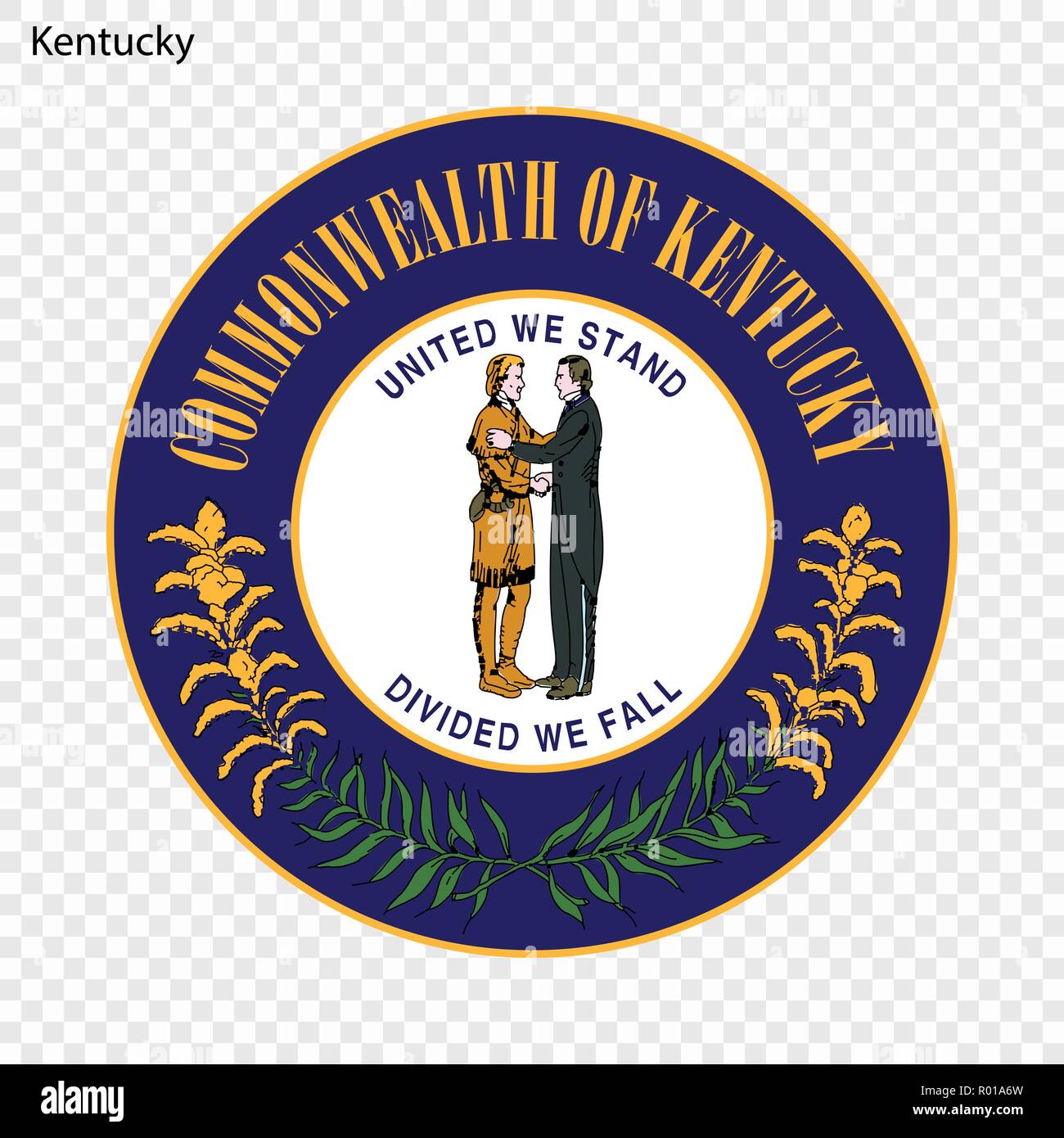 Emblem of New Jersey, state of USA. Vector illustration Stock Vector ...