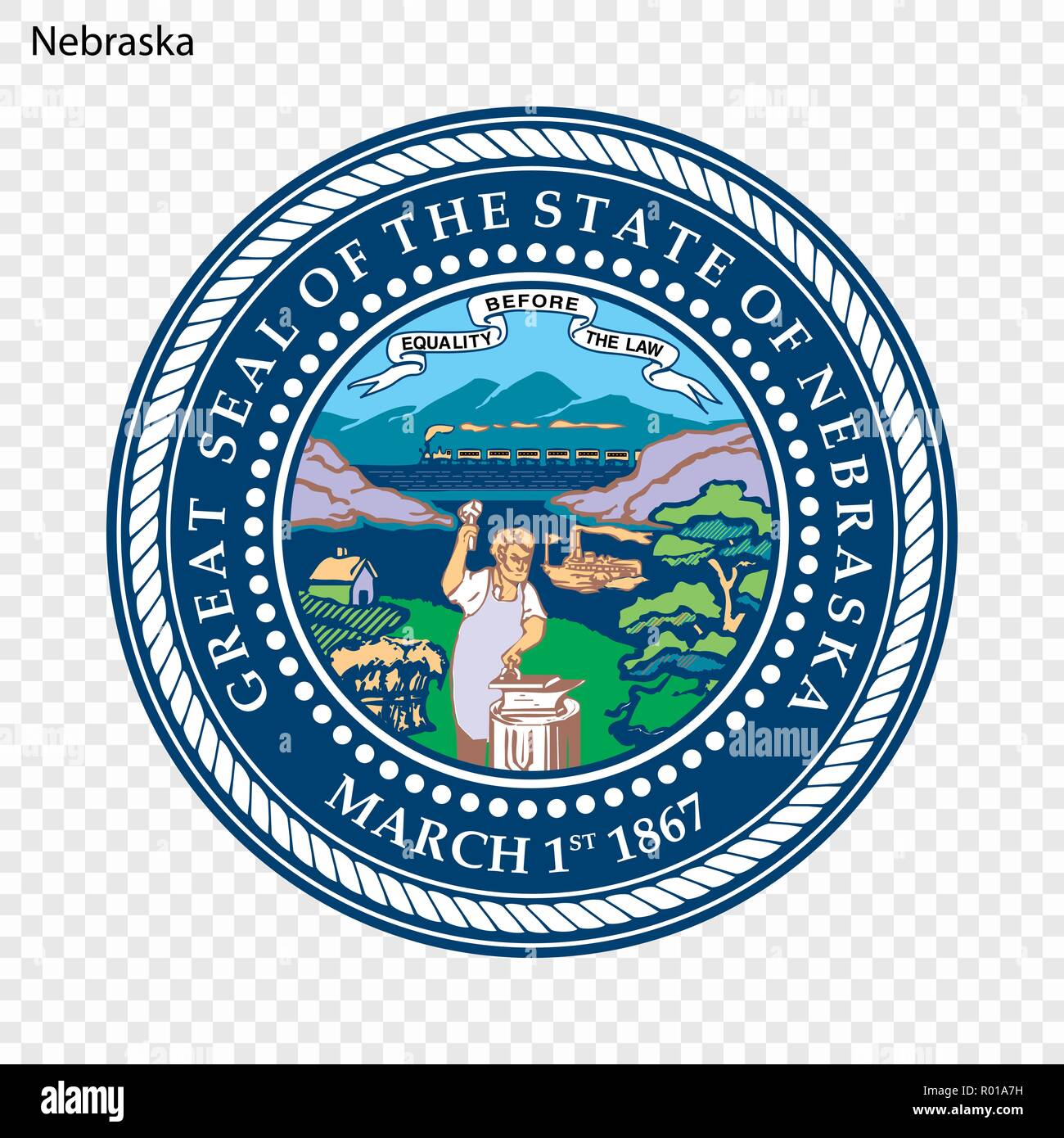 Emblem of Rhode Island, state of USA. Vector illustration Stock Vector ...