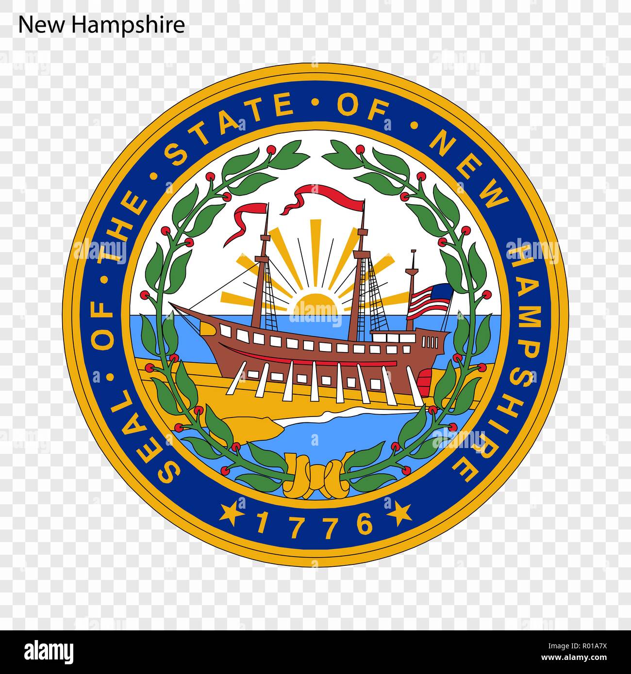 Emblem of South Carolina, state of USA. Vector illustration Stock ...