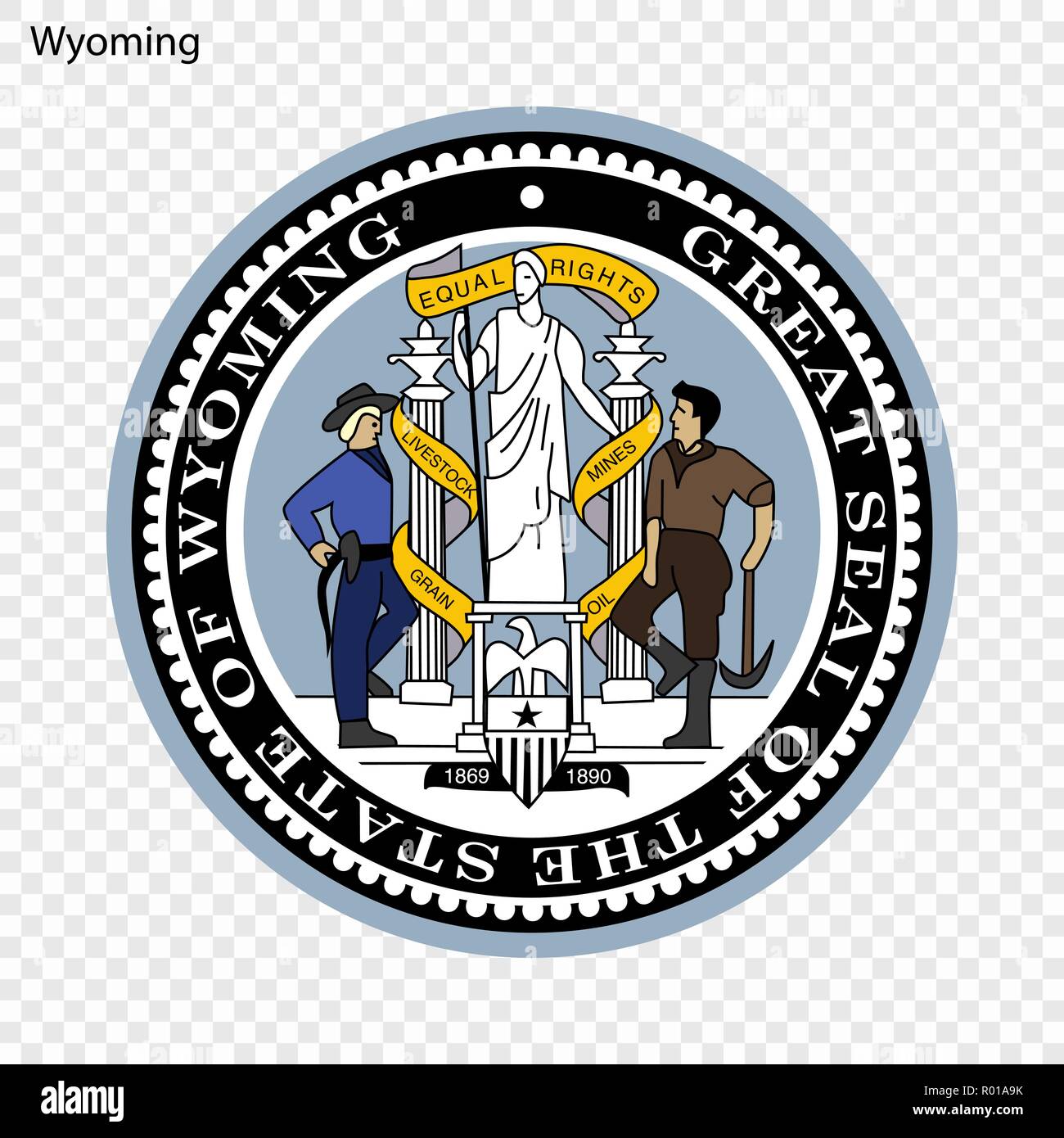 Emblem of Kentucky, state of USA. Vector illustration Stock Vector ...