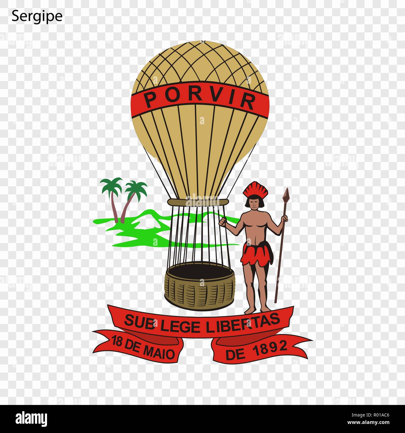 Flag of the state of pernambuco Stock Vector Images - Alamy