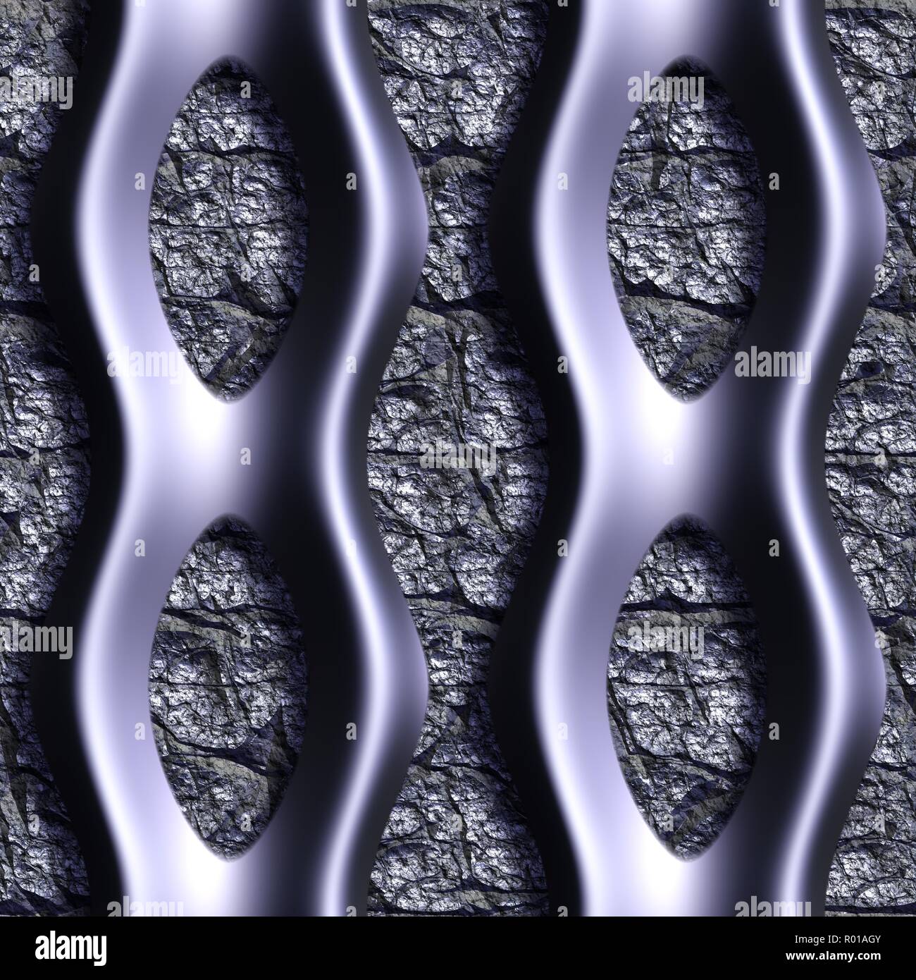 3D effect seamless background, wallpaper decoration metal pattern Stock ...