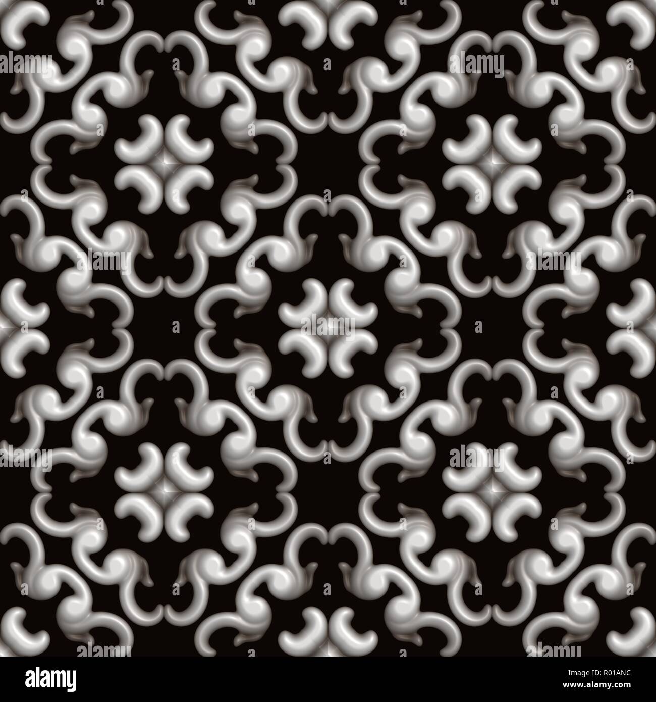 3D effect seamless background, wallpaper decoration pattern Stock Photo ...