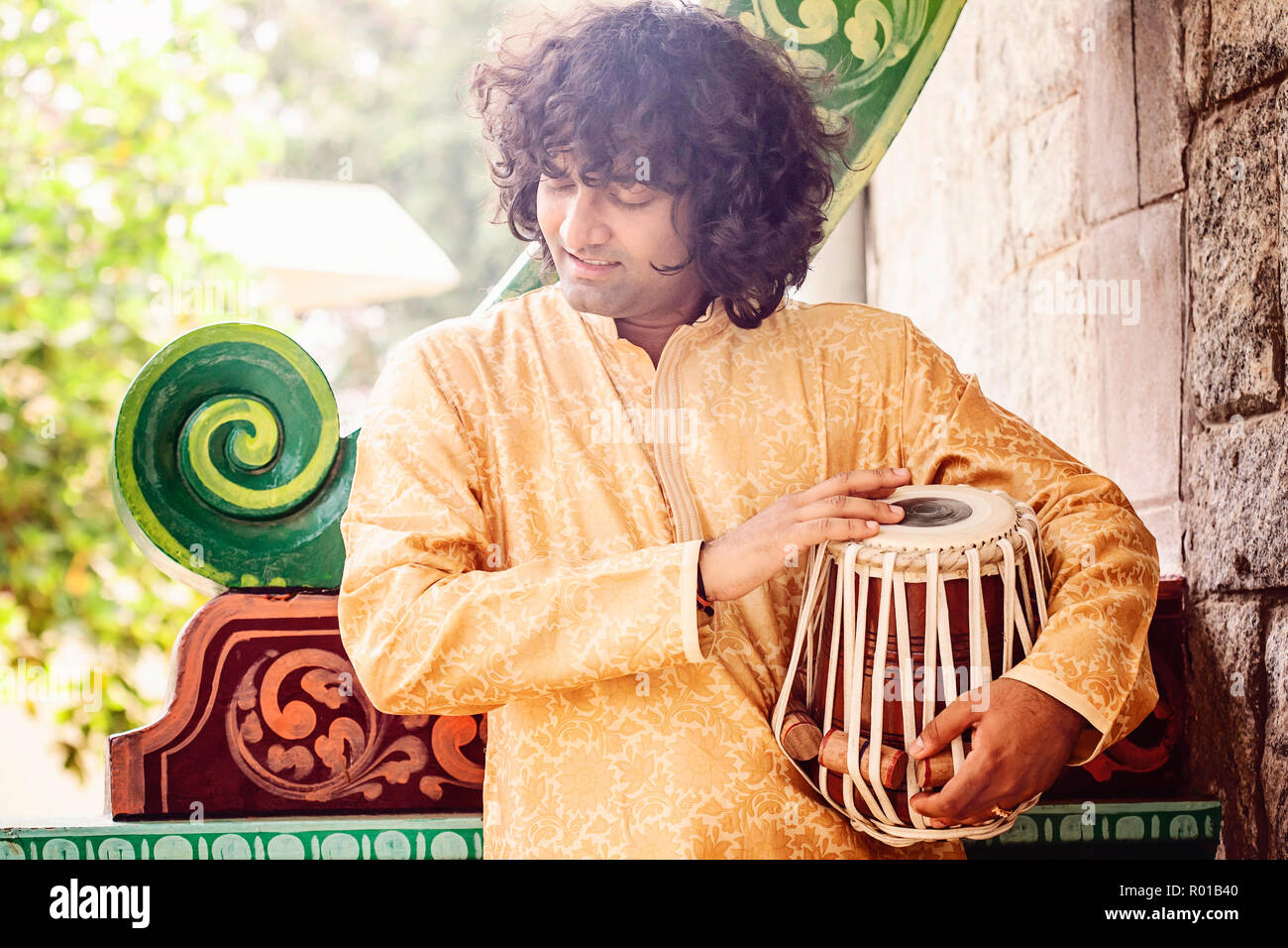 Tiruvannamalai, Tamil Nadu, India, January 28, 2018: Musician Praveen ...