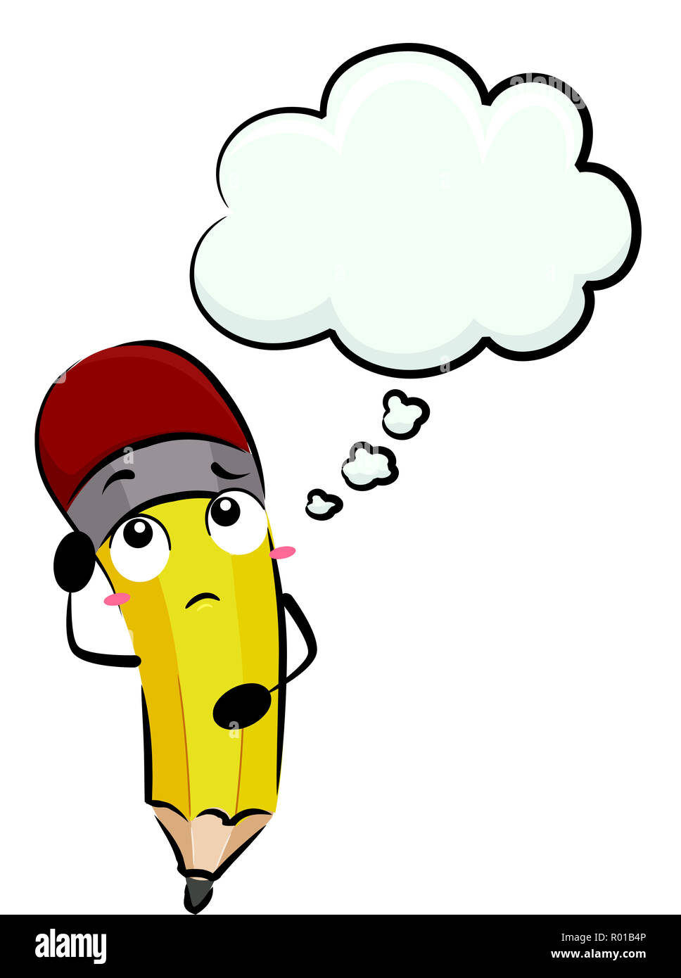 Thinking mascot illustration hi-res stock photography and images - Alamy
