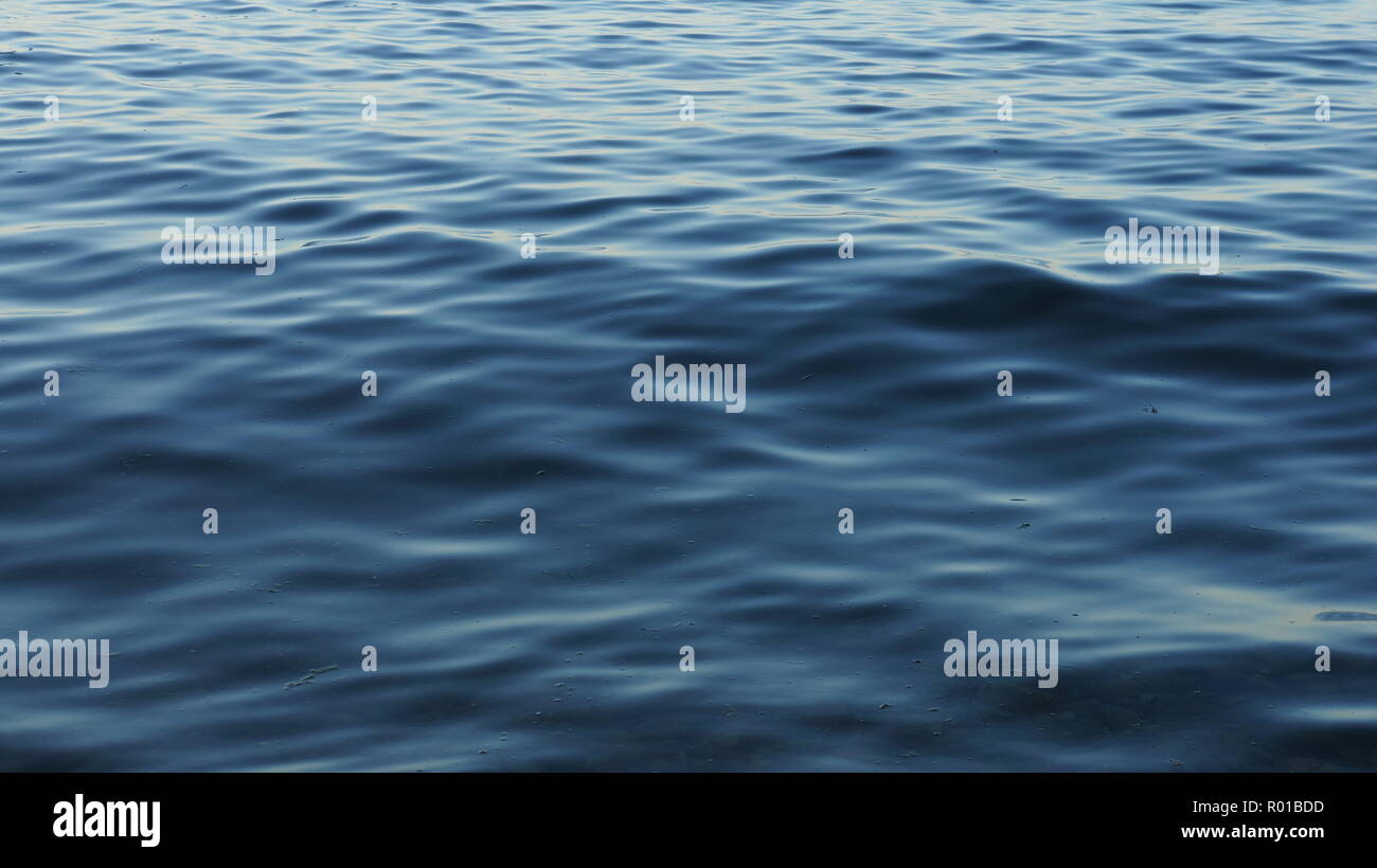Gentle Waves on the Water Surface Background Stock Photo - Alamy