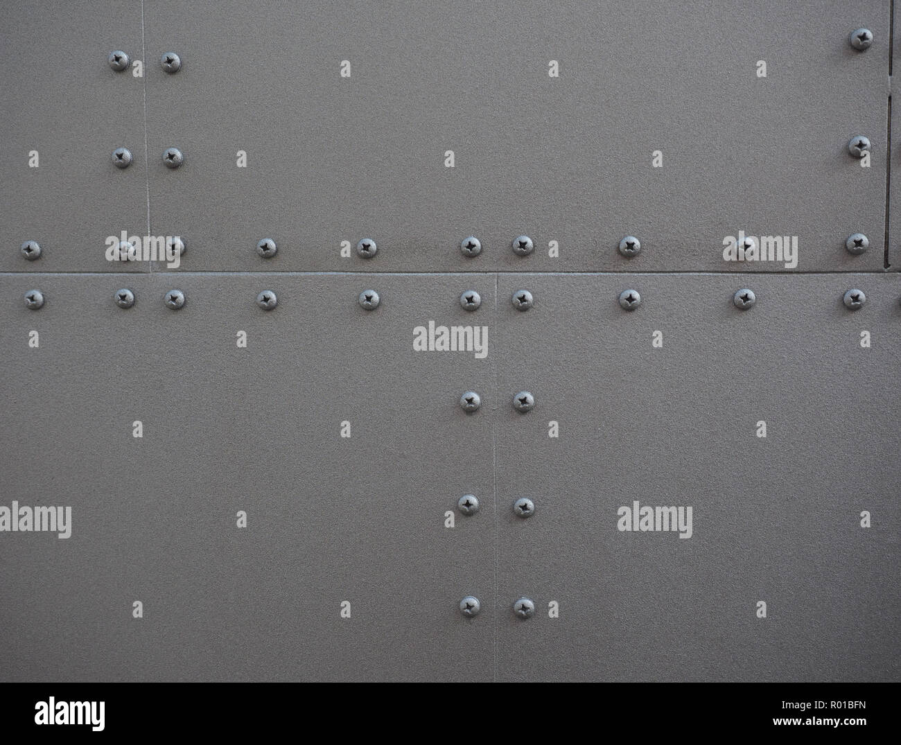 grey steel metal texture with screws useful as a background Stock Photo ...