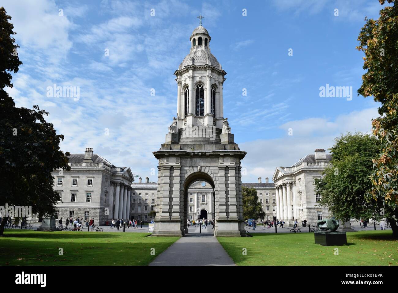 Grand entrance of Trinity College, Dublin, Ireland Stock Photo - Alamy