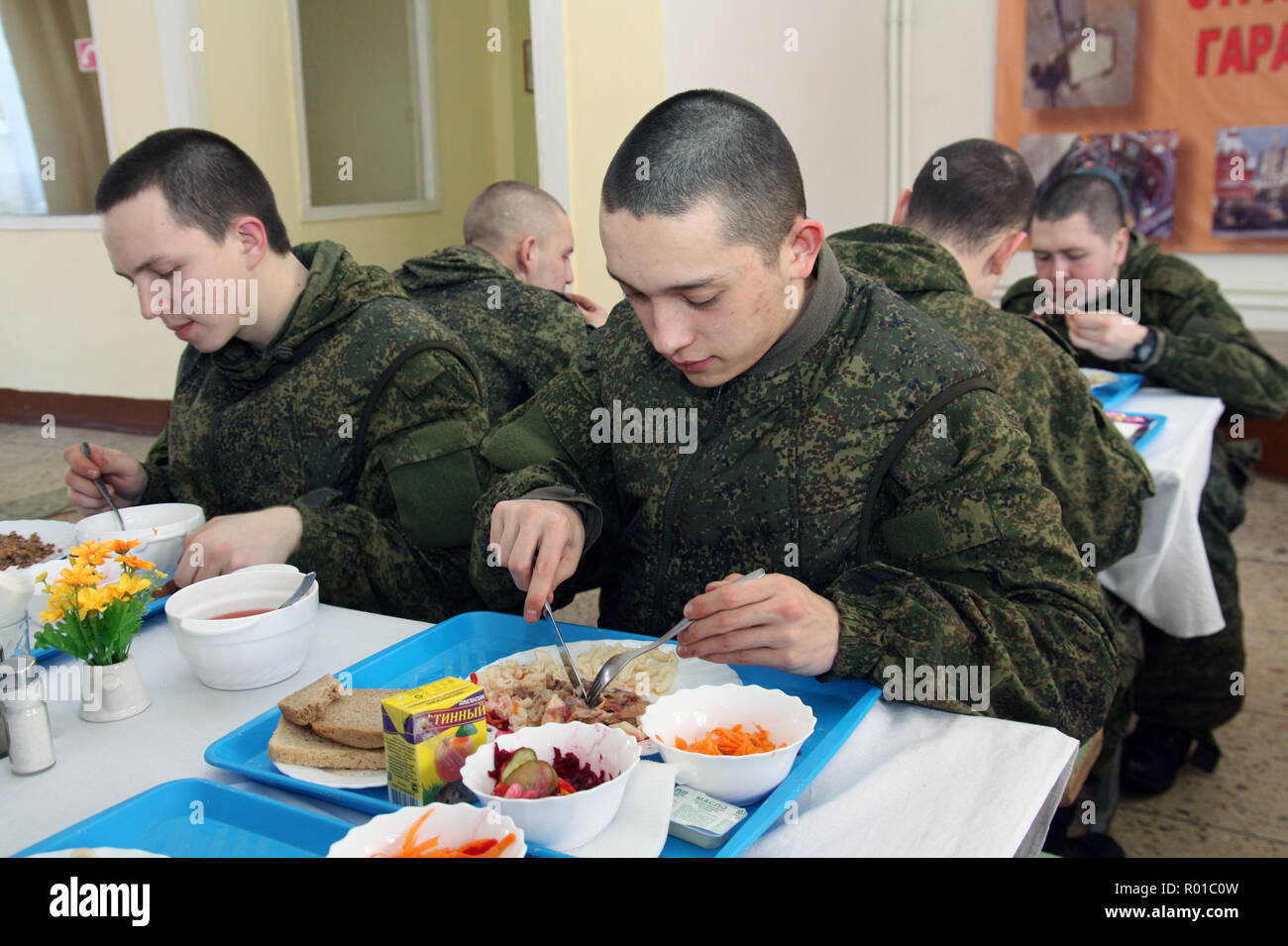 Dining Room In The Army Food Soldiers Russian Dining Room In The