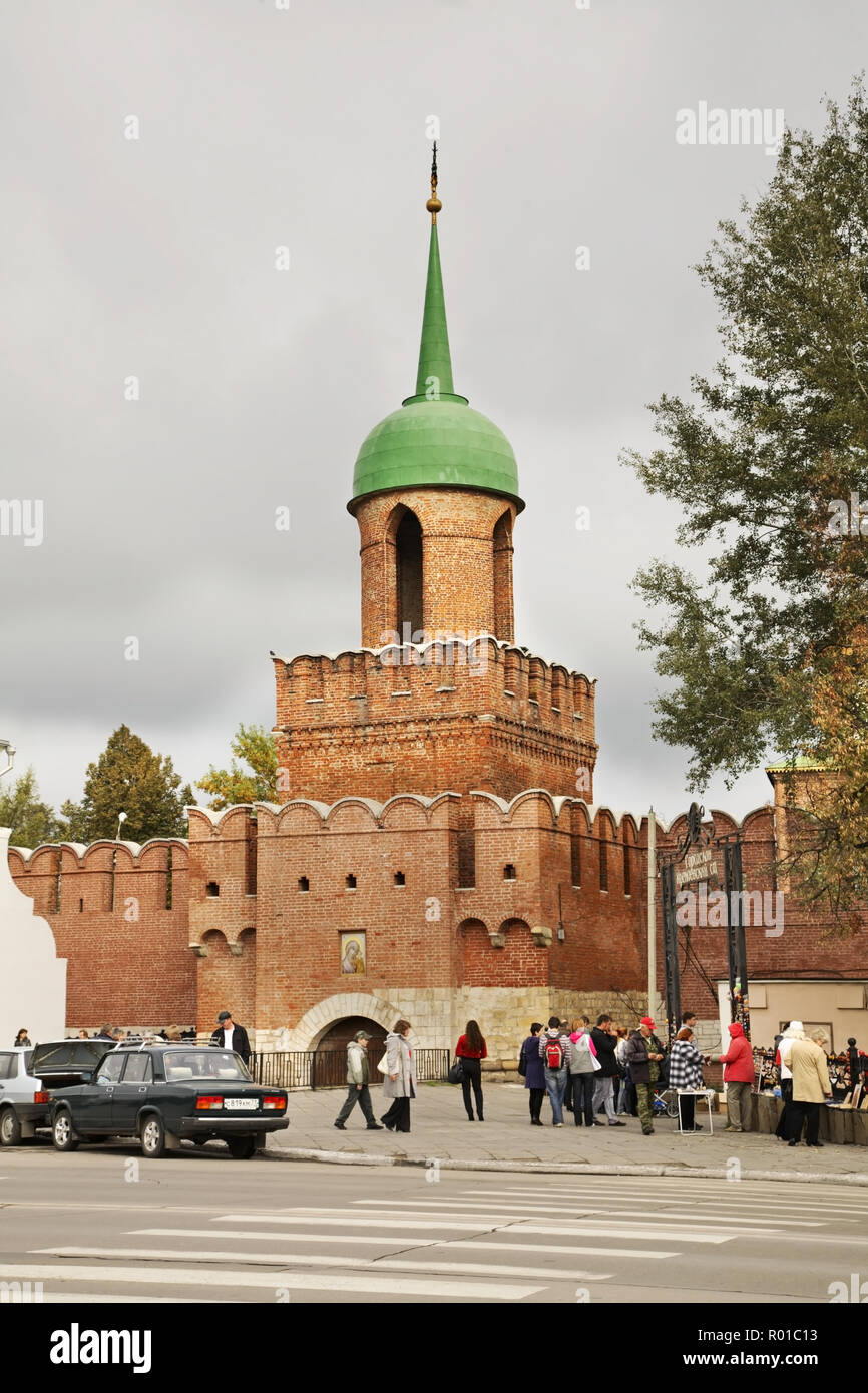 Tower of Odoevsky Gate (Kazan tower) of Tula Kremlin. Russia Stock ...