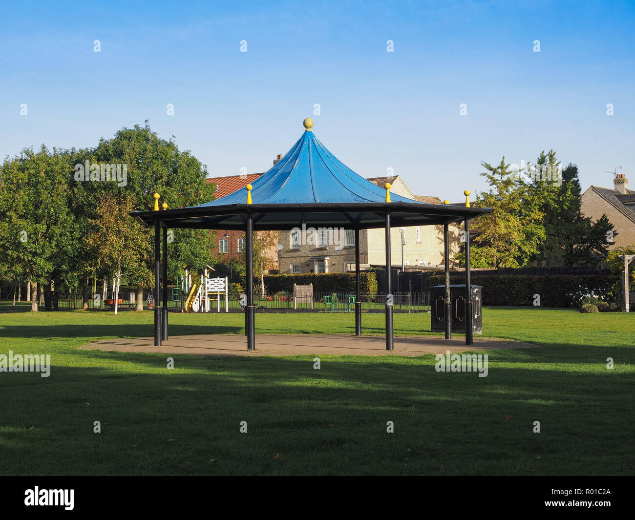 bandstand for playing music in public park in Ely, UK Stock Photo - Alamy