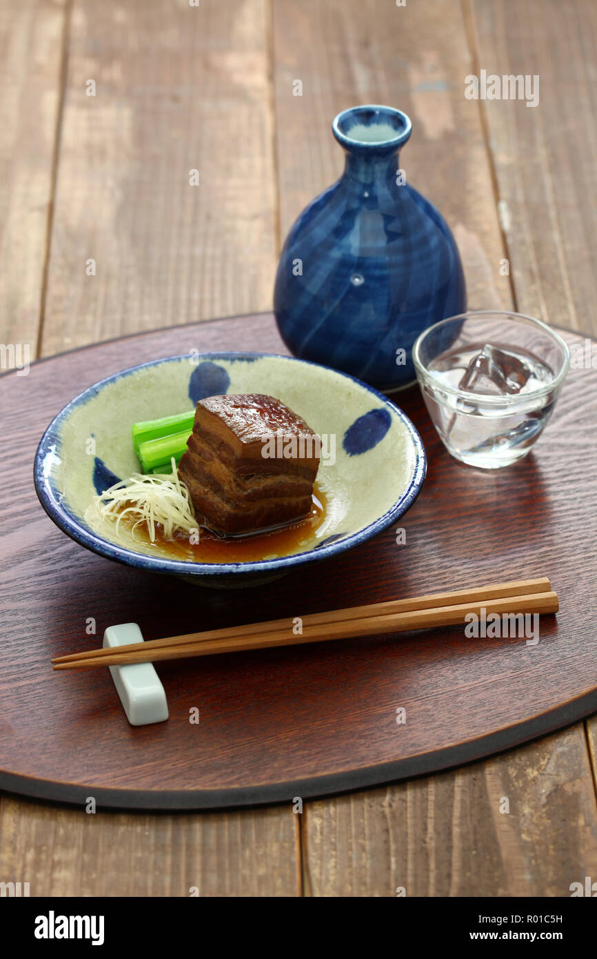 braised pork belly, dongpo pork, okinawa rafute Stock Photo - Alamy