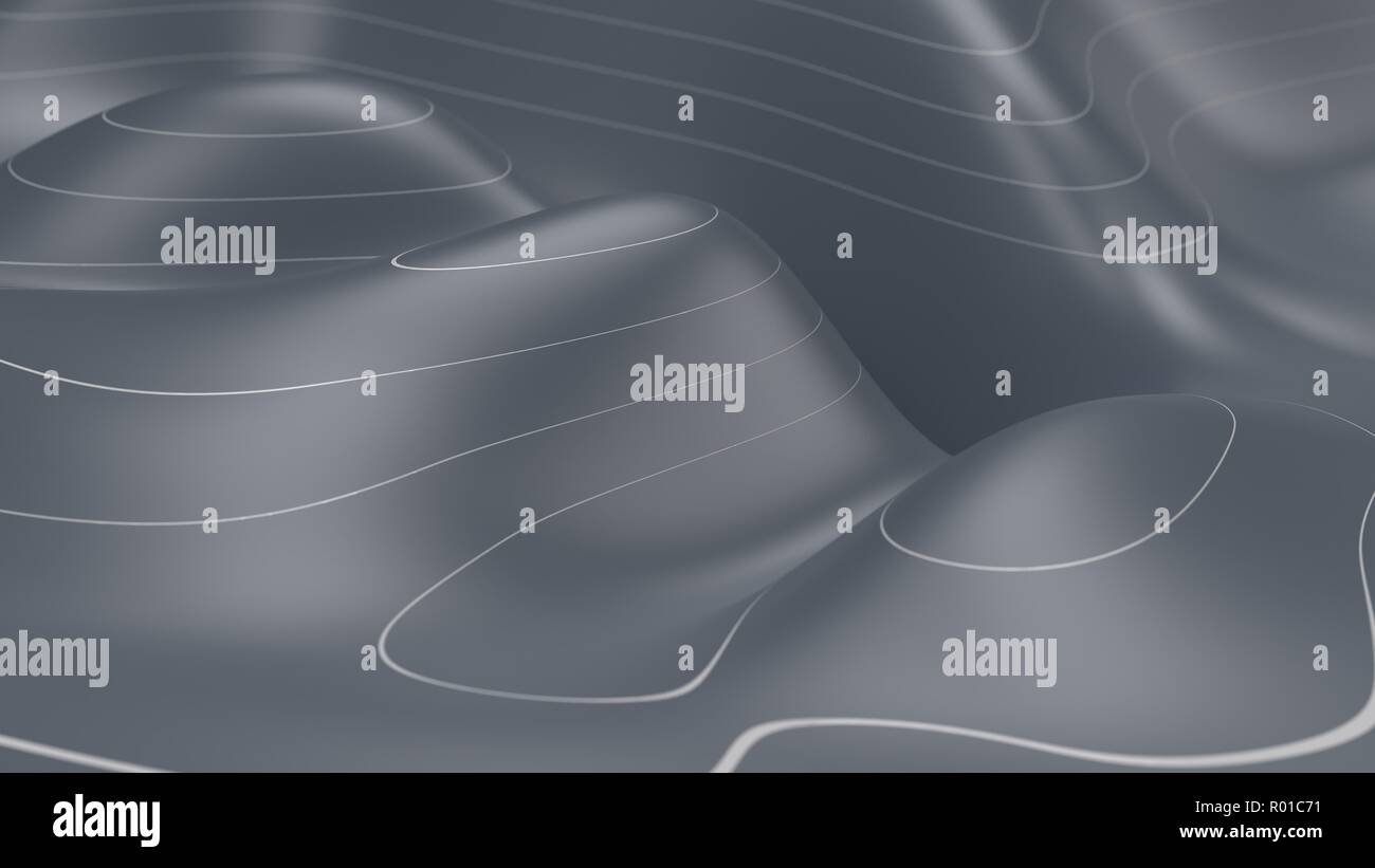 3D Topographic map background concept. Topo contour map. Render 3d ...