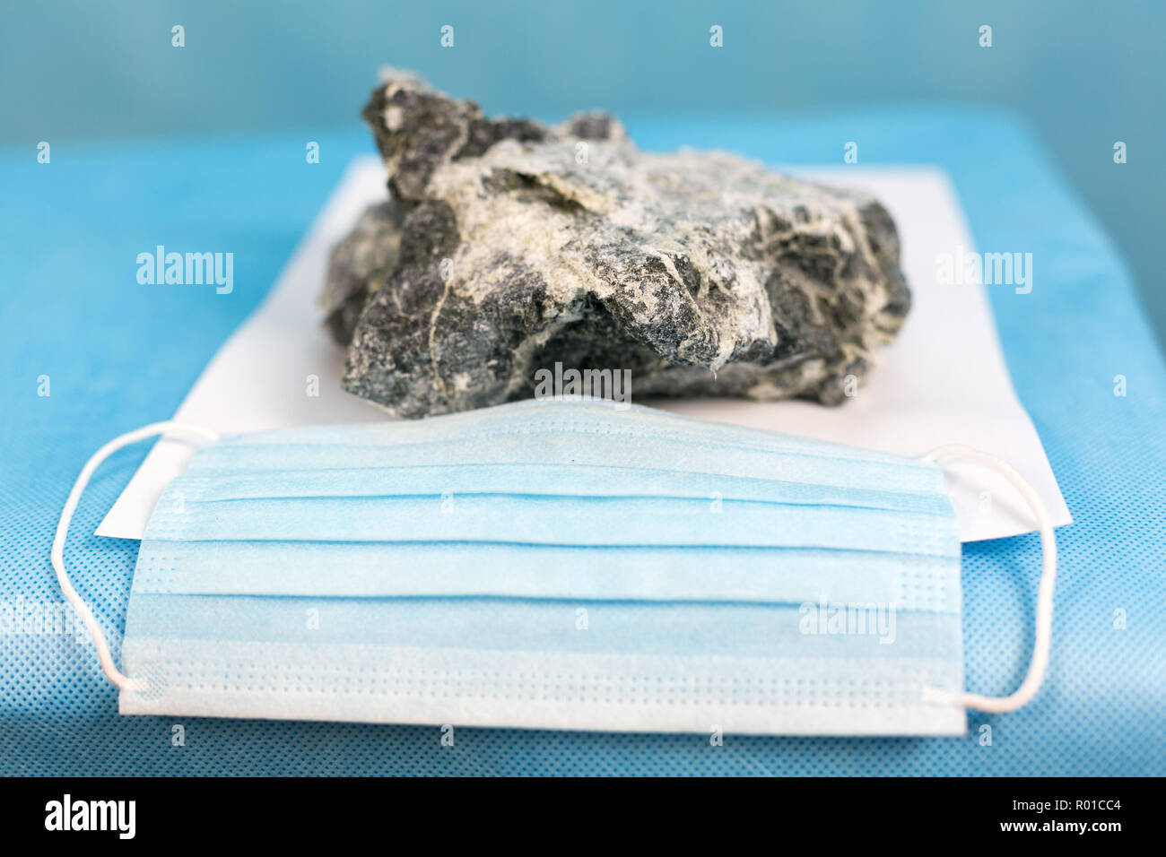 The concept of a mask for the protection of respiratory organs lies on ...